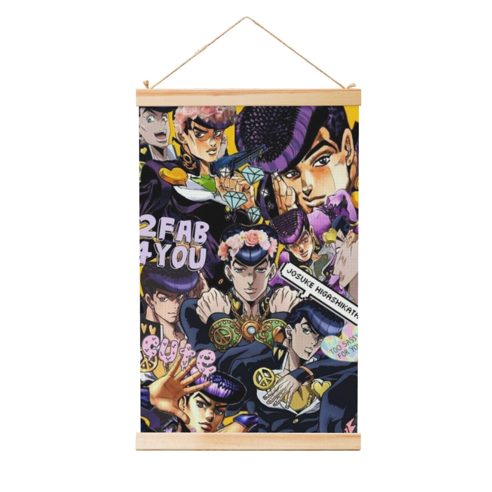 Shaft Hanging Banner Jojo's Bizarre Adventure Josuke Higashikata Poster ...