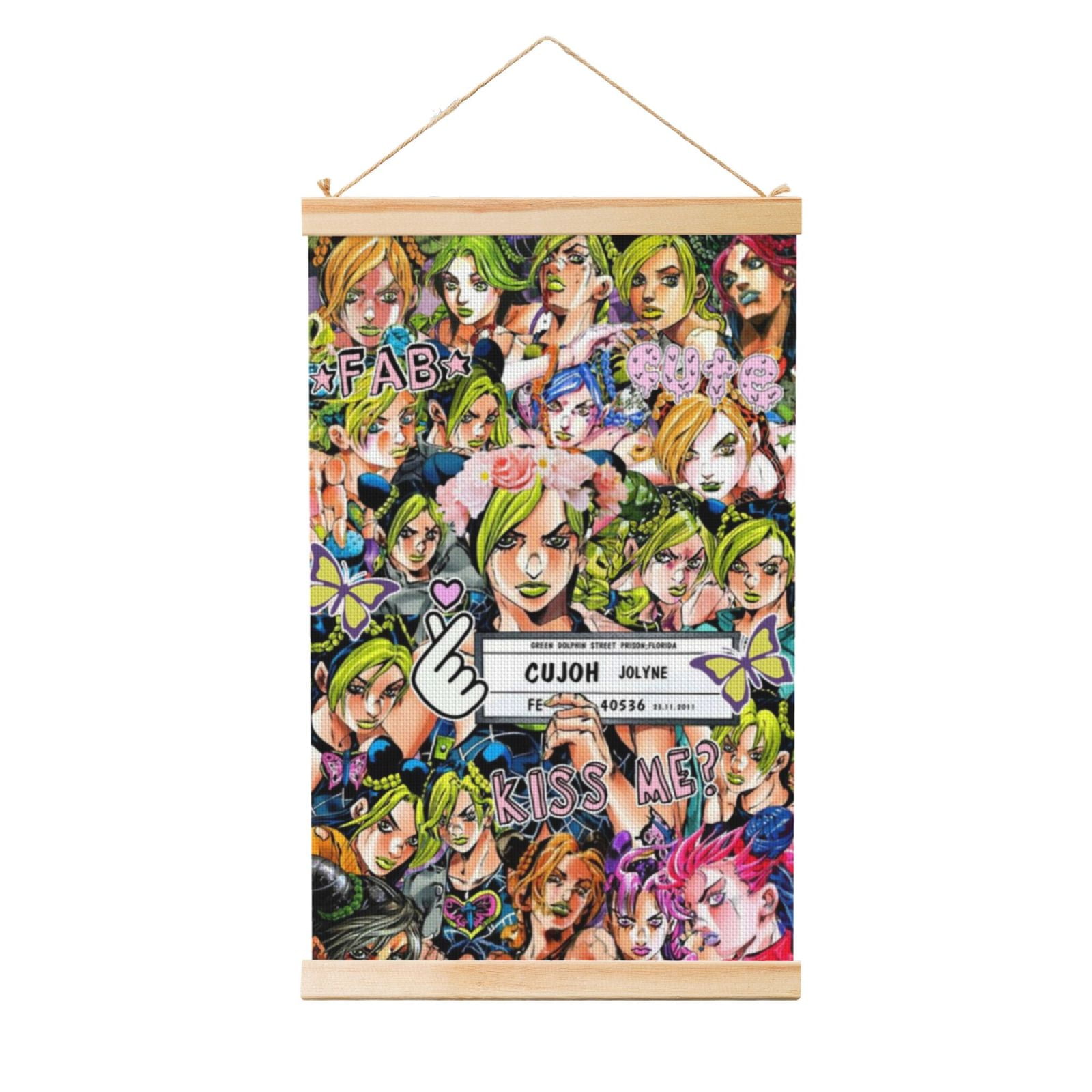 Shaft Hanging Banner Jojo's Bizarre Adventure Kujo Jolyne Poster Wall ...