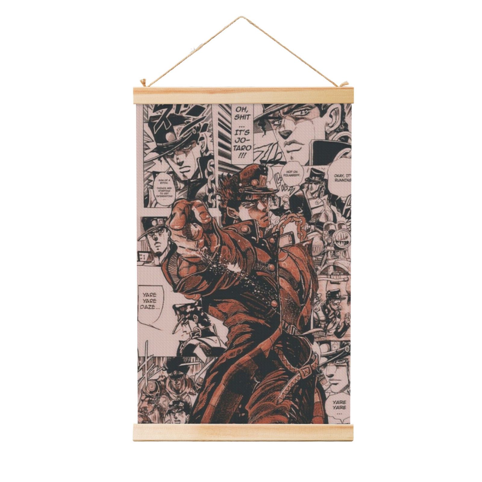 Shaft Hanging Banner Jojo's Bizarre Adventure Kujo Jotaro Poster Wall ...