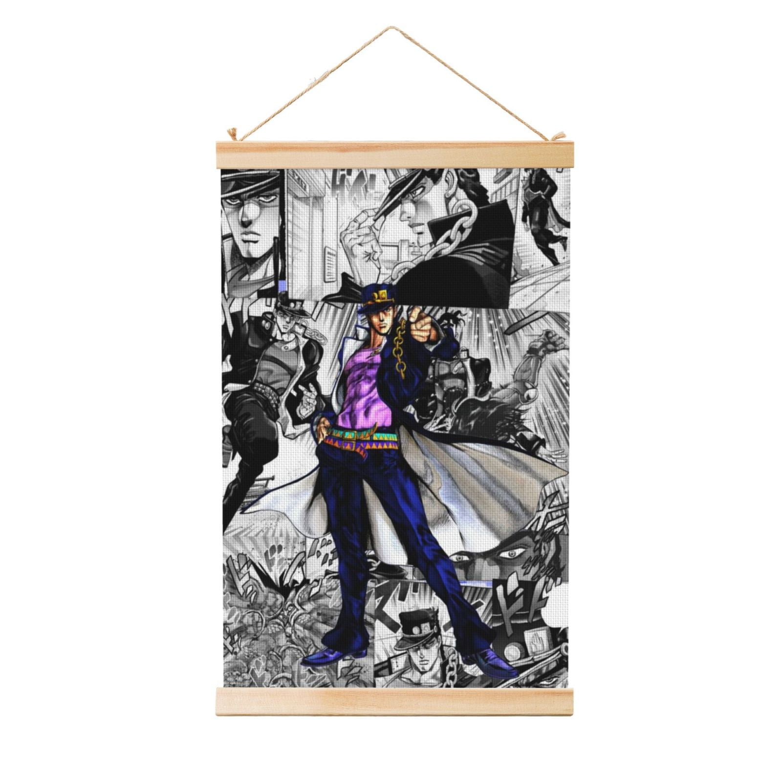 Shaft Hanging Banner Jojo's Bizarre Adventure Kujo Jotaro Poster Wall ...