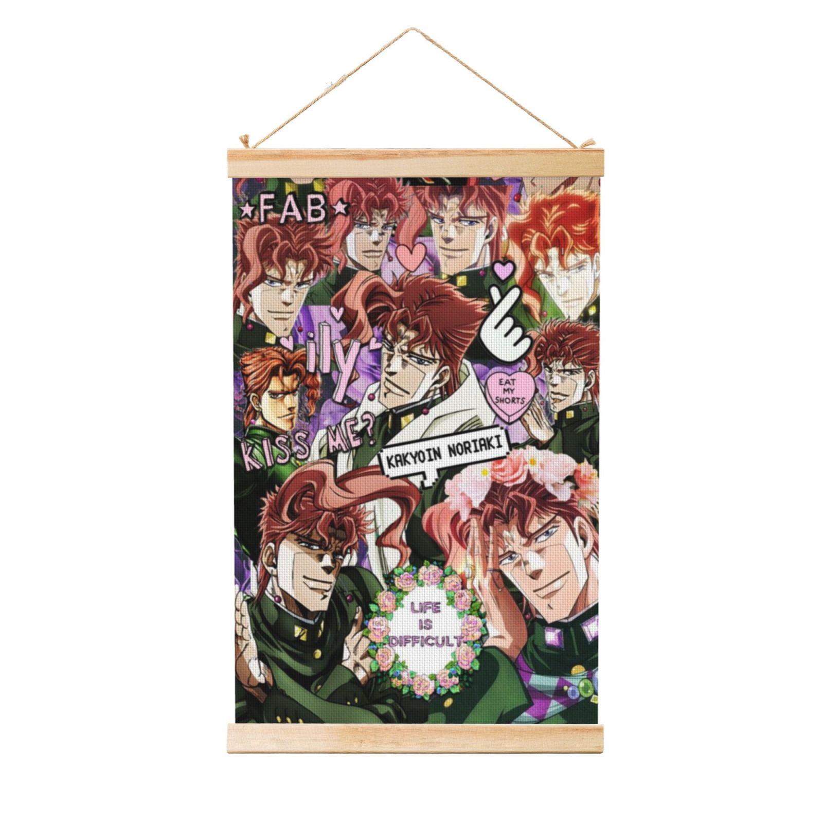 Shaft Hanging Banner Jojo's Bizarre Adventure Noriaki Kakyoin Poster ...