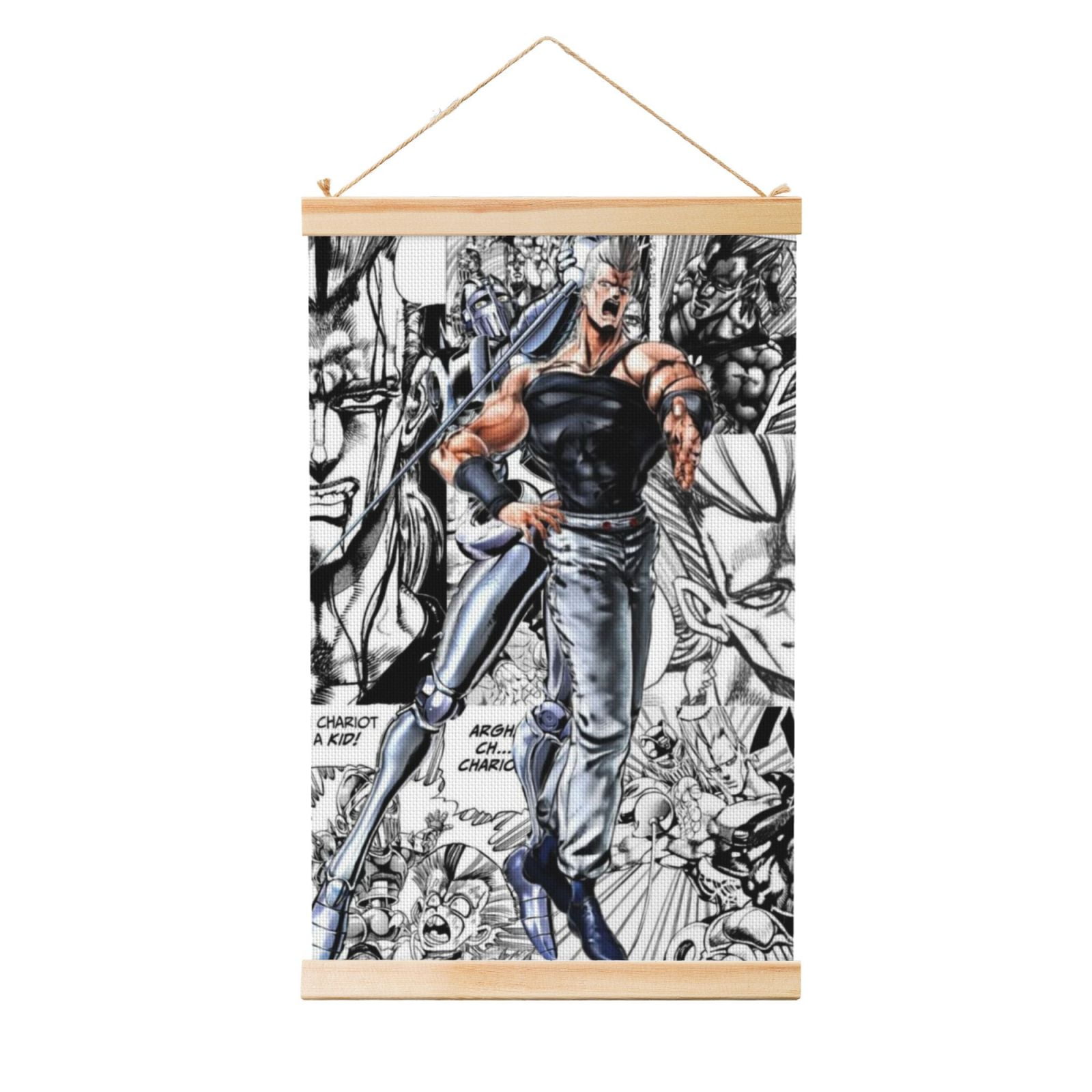 Shaft Hanging Banner Jojo's Bizarre Adventure Polnareff Poster Wall ...