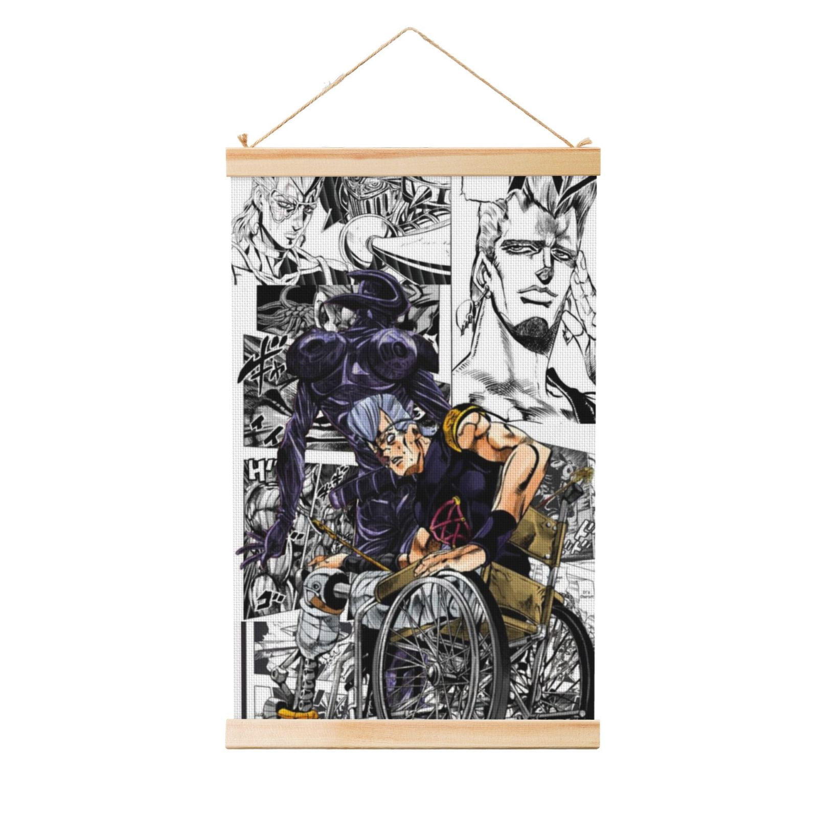 Shaft Hanging Banner Jojo's Bizarre Adventure Polnareff Poster Wall ...