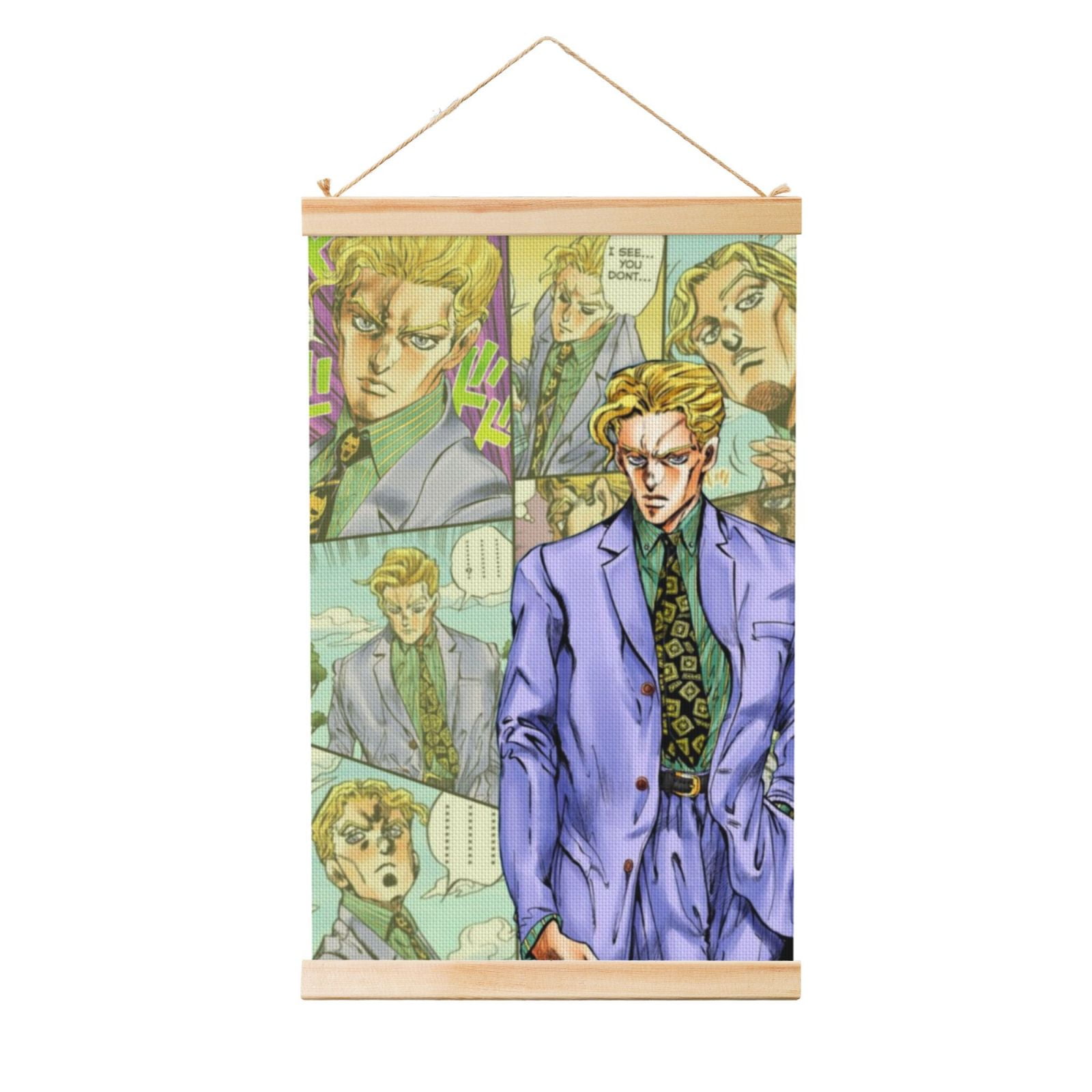Shaft Hanging Banner Jojo's Bizarre Adventure Yoshikage Kira Poster ...