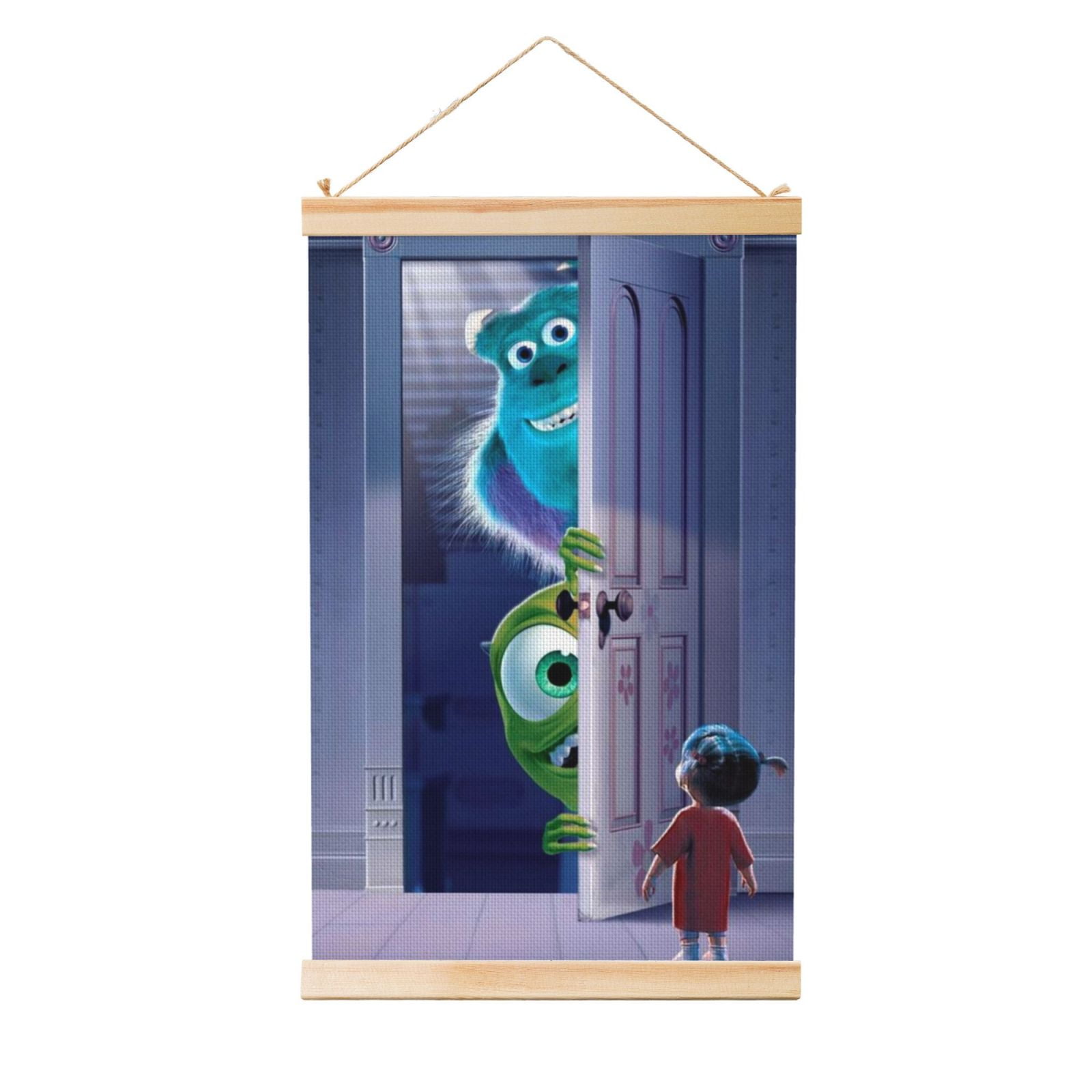 Shaft Hanging Banner Monsters Inc Poster Wall Canvas Artwork With ...