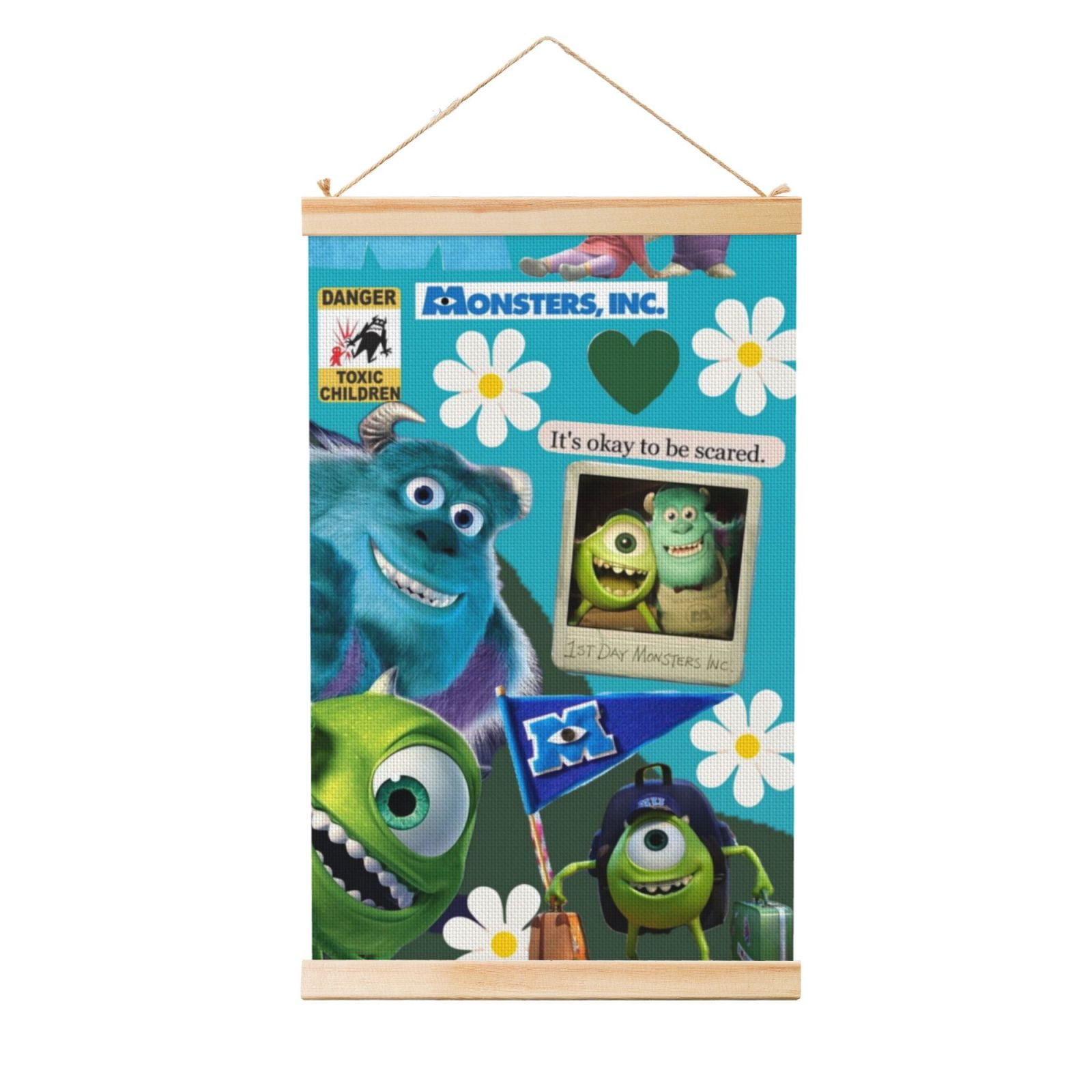 Shaft Hanging Banner Monsters Inc Poster Wall Canvas Artwork With ...