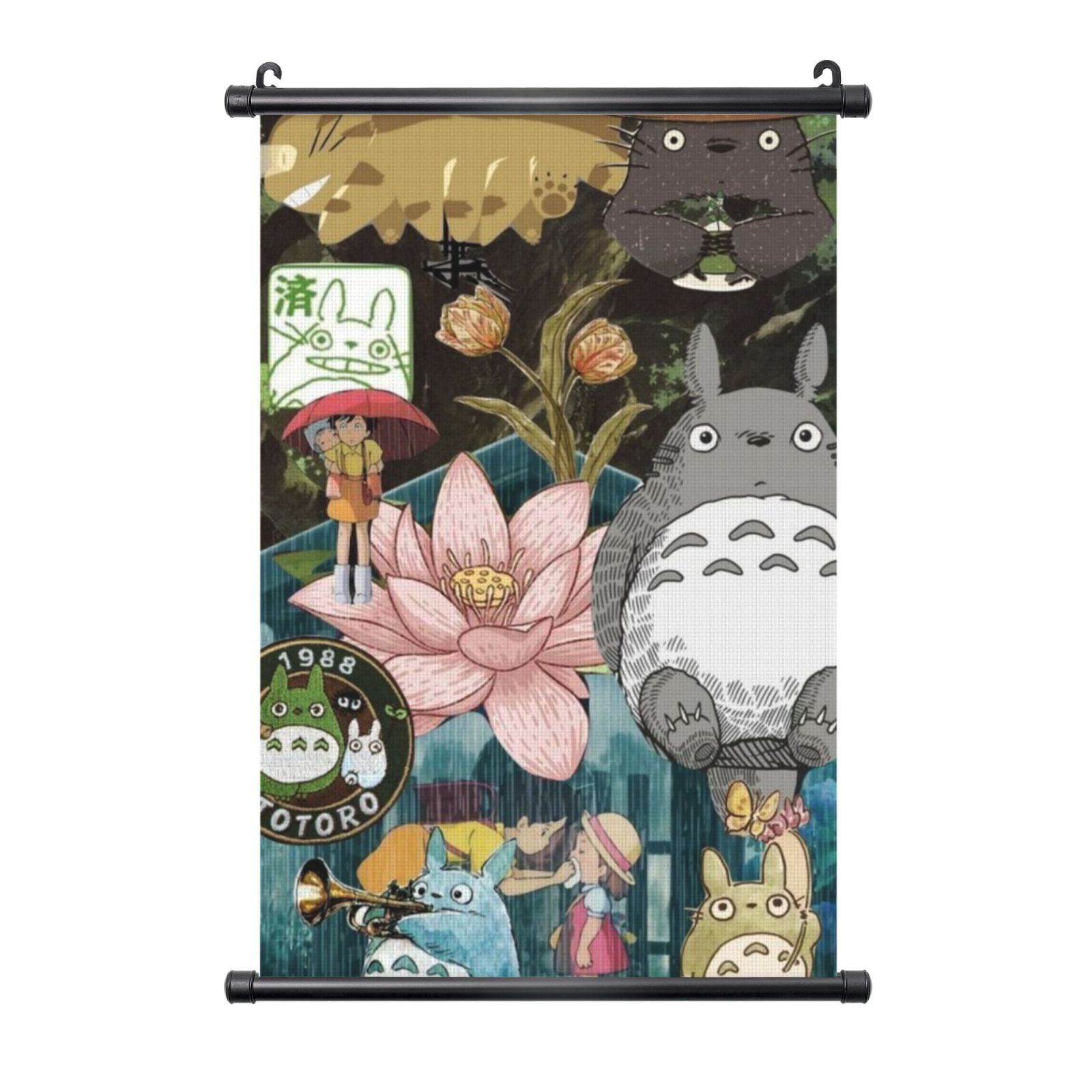 Shaft Hanging Banner My Neighbor Totoro Poster Wall Canvas Artwork With ...