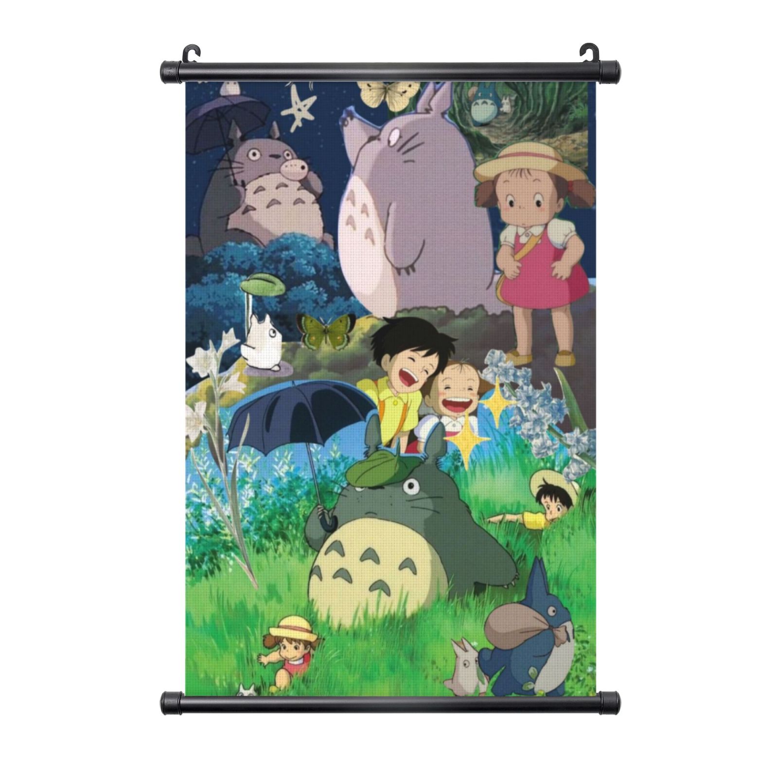Shaft Hanging Banner My Neighbor Totoro Poster Wall Canvas Artwork With ...