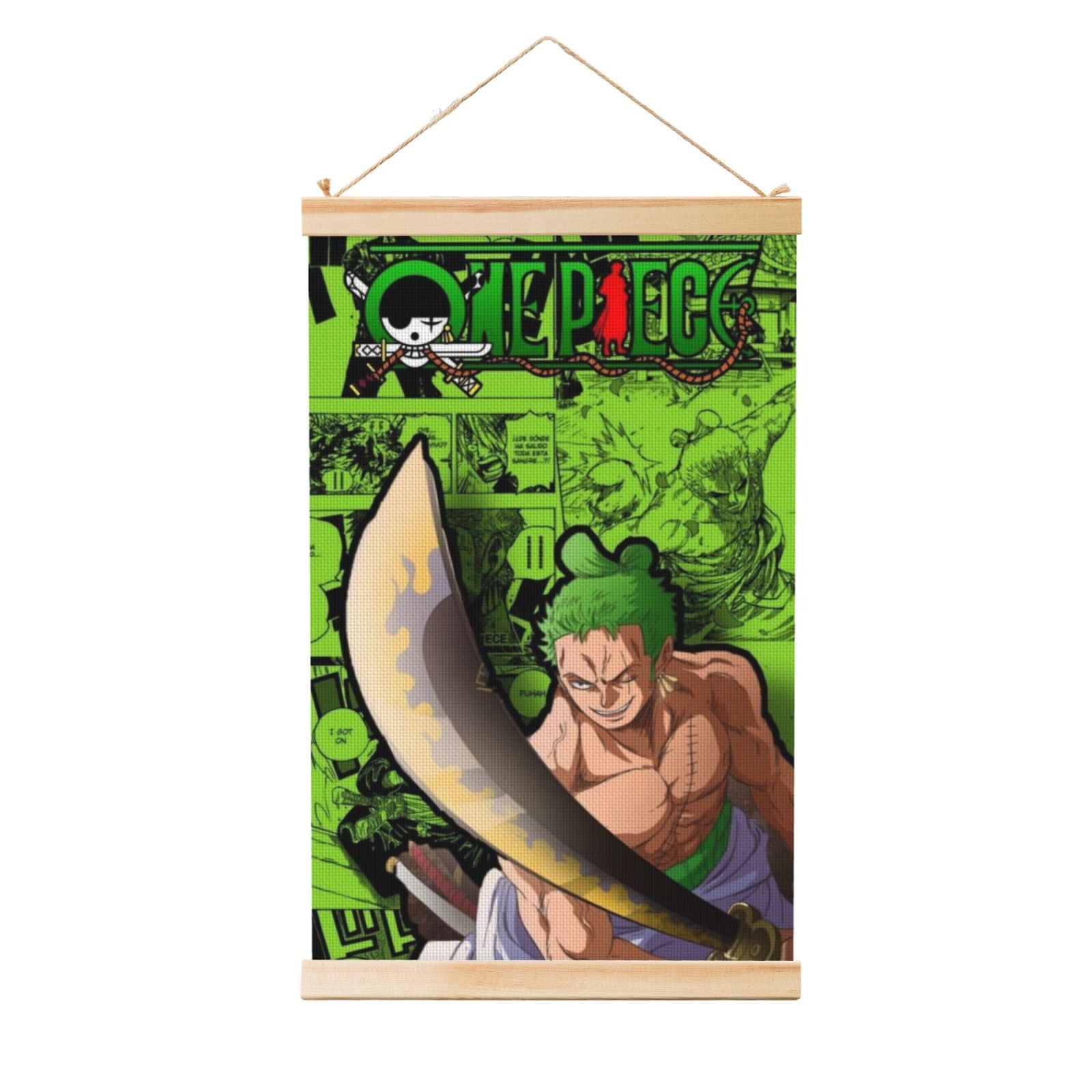 Shaft Hanging Banner One Piece Roronoa Zoro Poster Wall Canvas Artwork ...