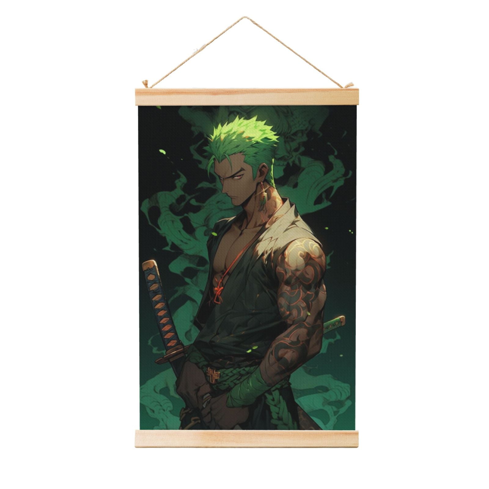 Shaft Hanging Banner One Piece Zoro Poster Wall Canvas Artwork With ...