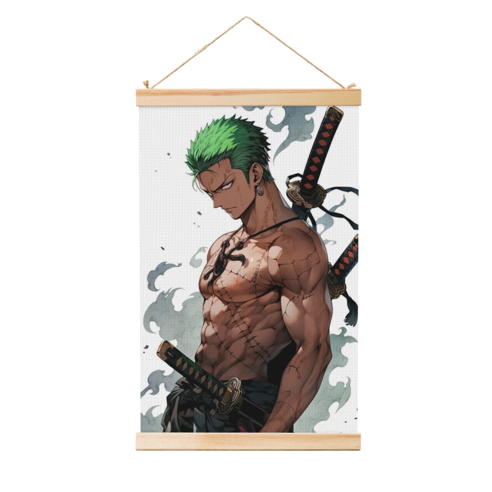 Shaft Hanging Banner One Piece Zoro Poster Wall Canvas Artwork With ...