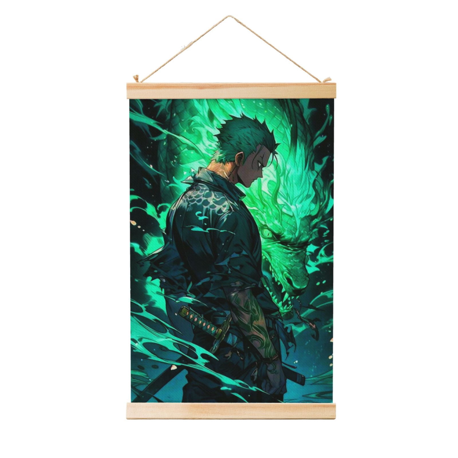 Shaft Hanging Banner One Piece Zoro Poster Wall Canvas Artwork With ...