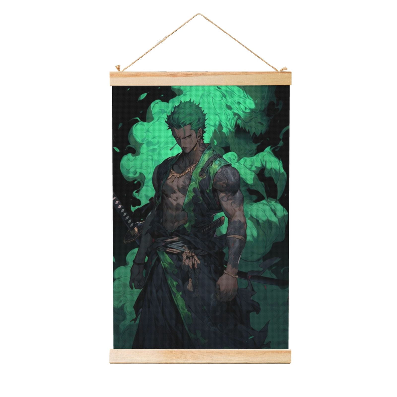 Shaft Hanging Banner One Piece Zoro Poster Wall Canvas Artwork With ...