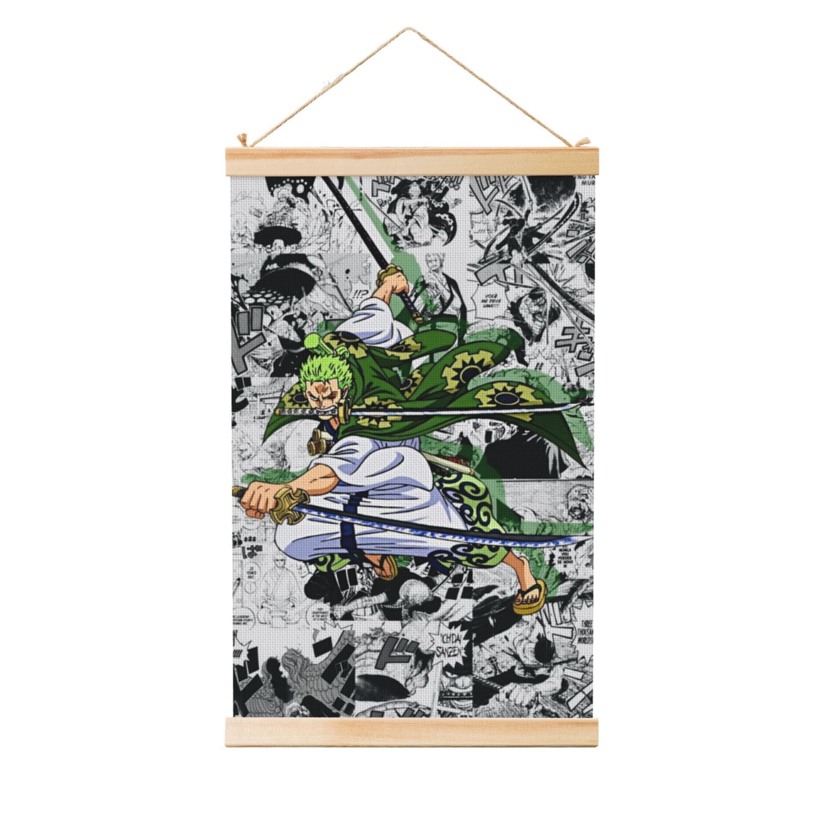 Shaft Hanging Banner One Piece Zoro Poster Wall Canvas Artwork With ...