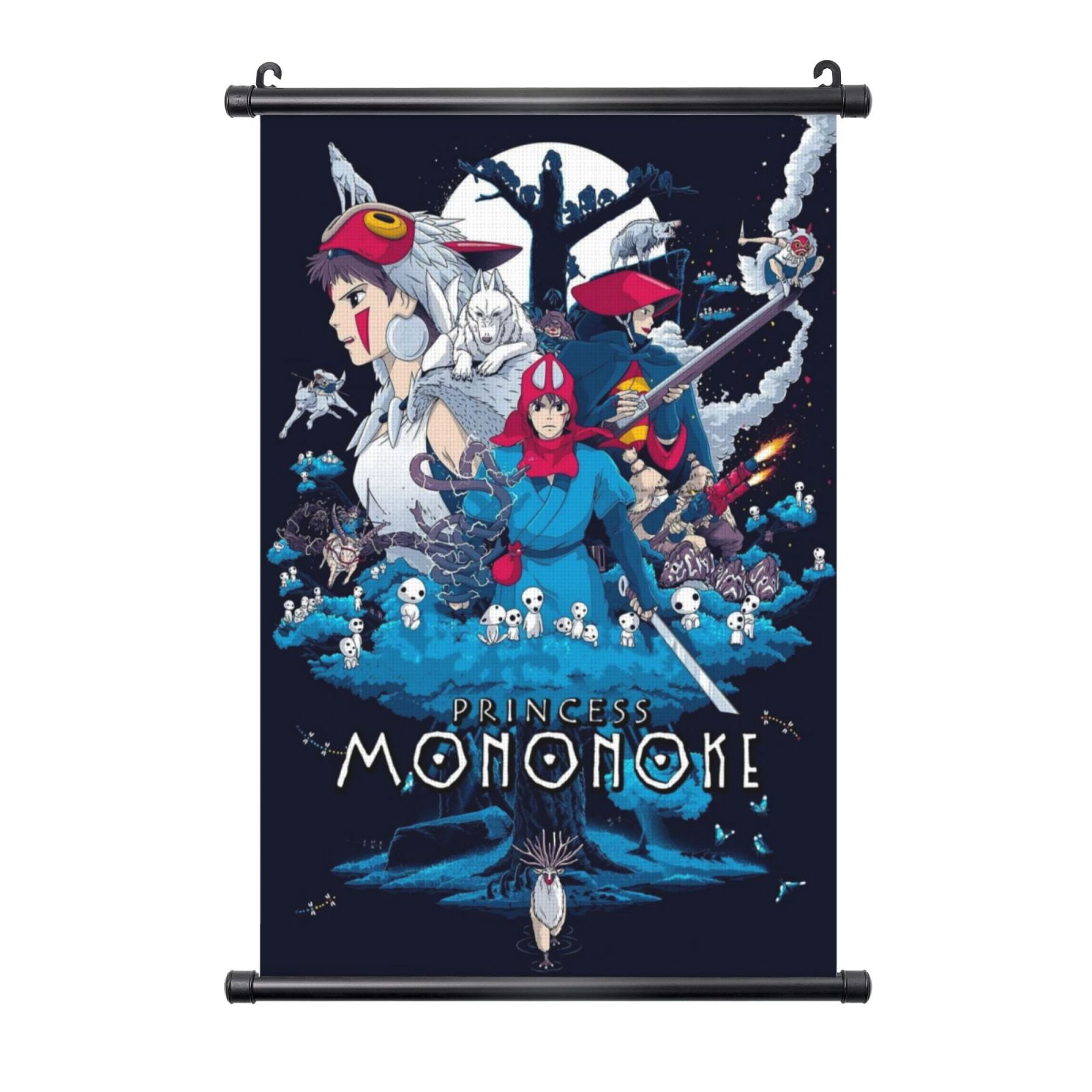 Shaft Hanging Banner Princess Mononoke Poster Wall Canvas Artwork With ...