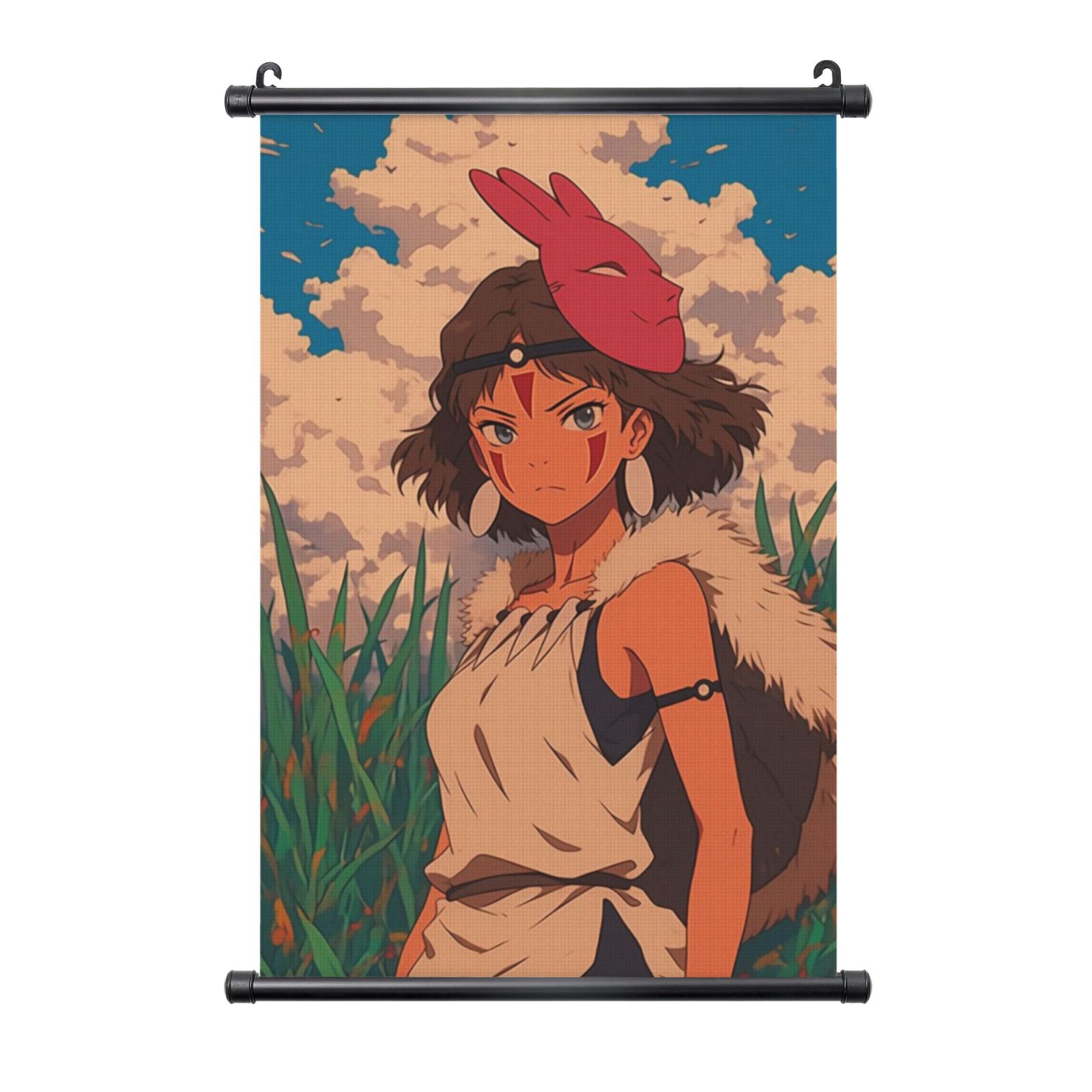 Shaft Hanging Banner Princess Mononoke Poster Wall Canvas Artwork With ...