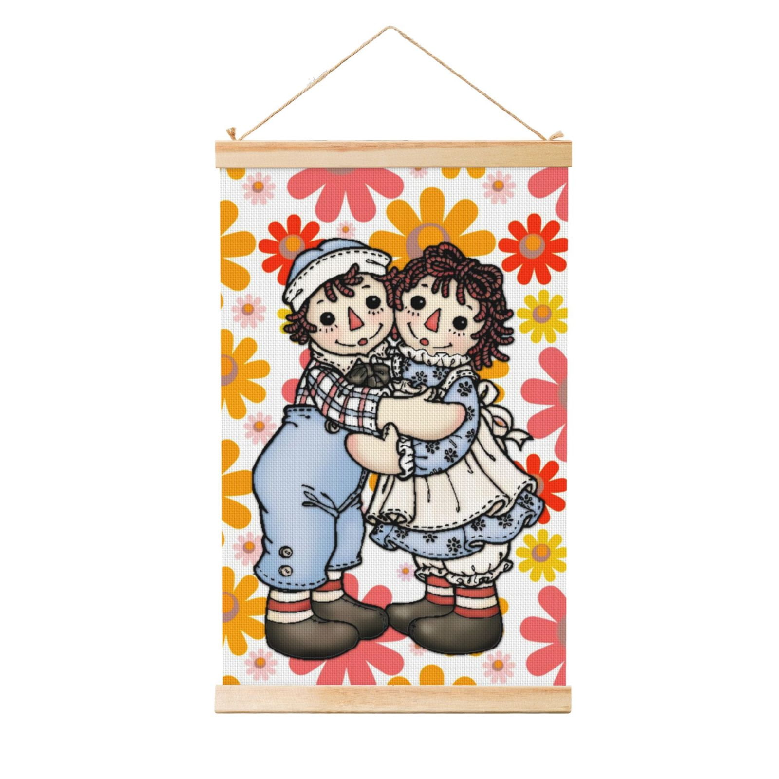 Shaft Hanging Banner Raggedy Ann and Andy Poster Wall Canvas Artwork ...