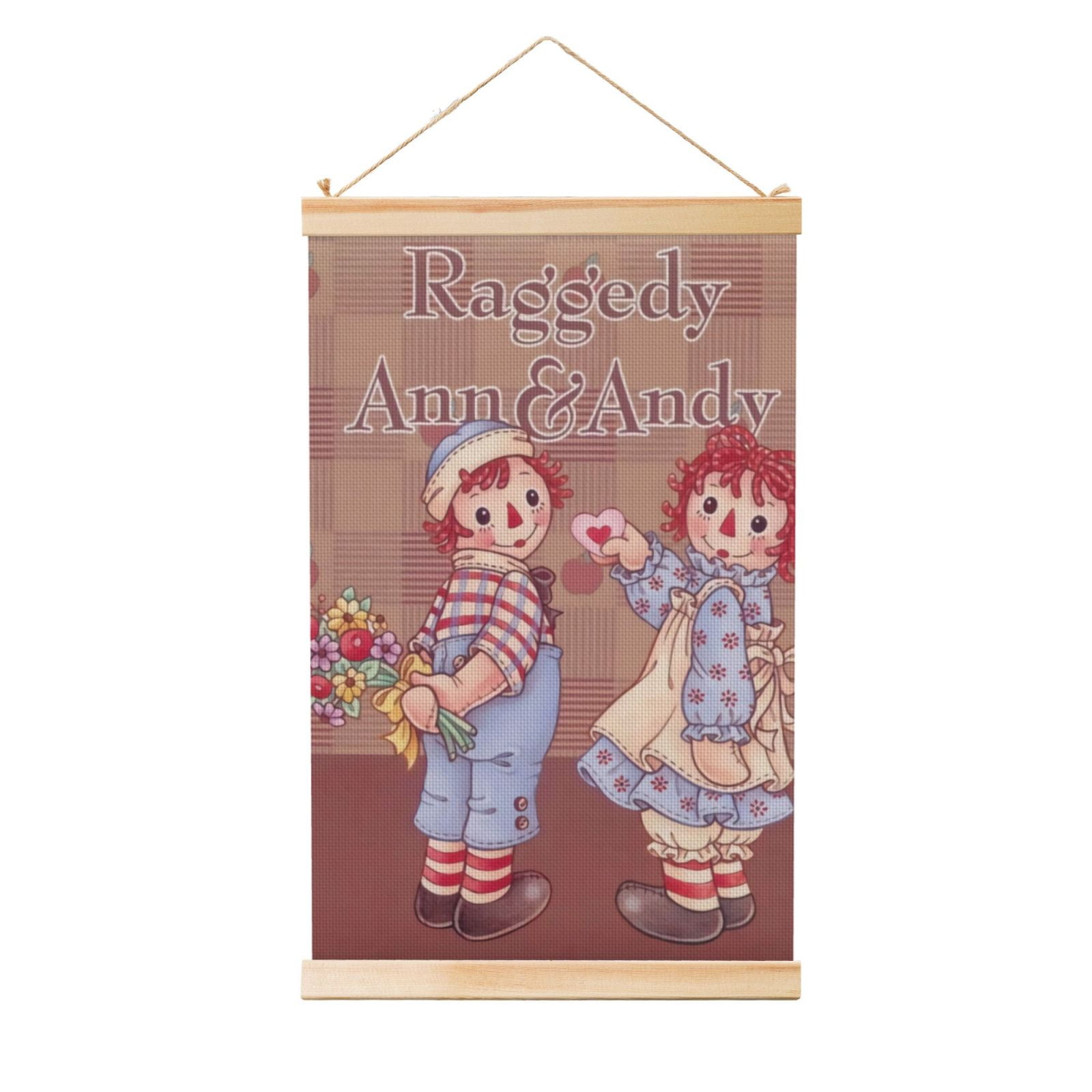 Shaft Hanging Banner Raggedy Ann and Andy Poster Wall Canvas Artwork ...