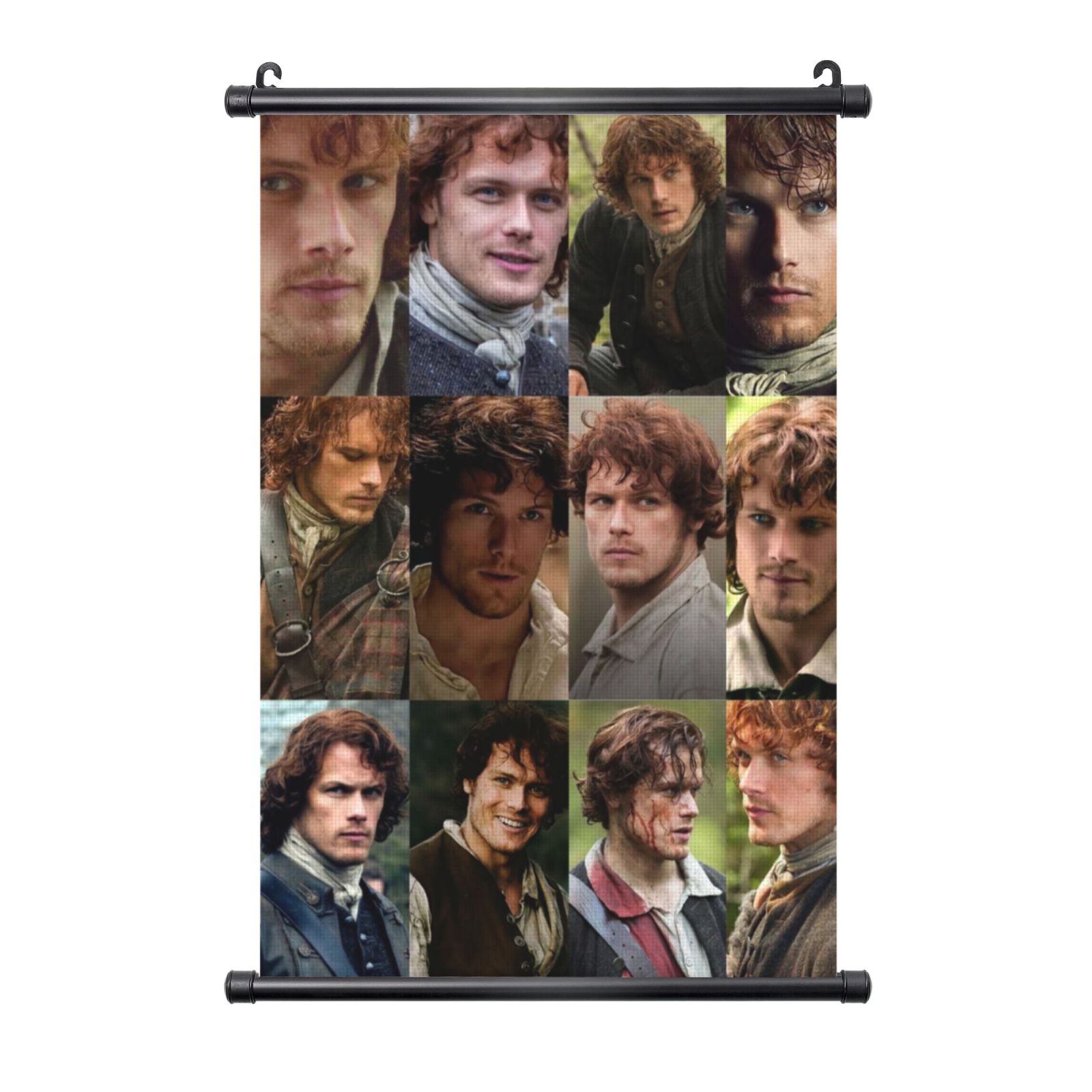 Shaft Hanging Banner Sam Heughan Jamie Fraser Poster Wall Canvas ...