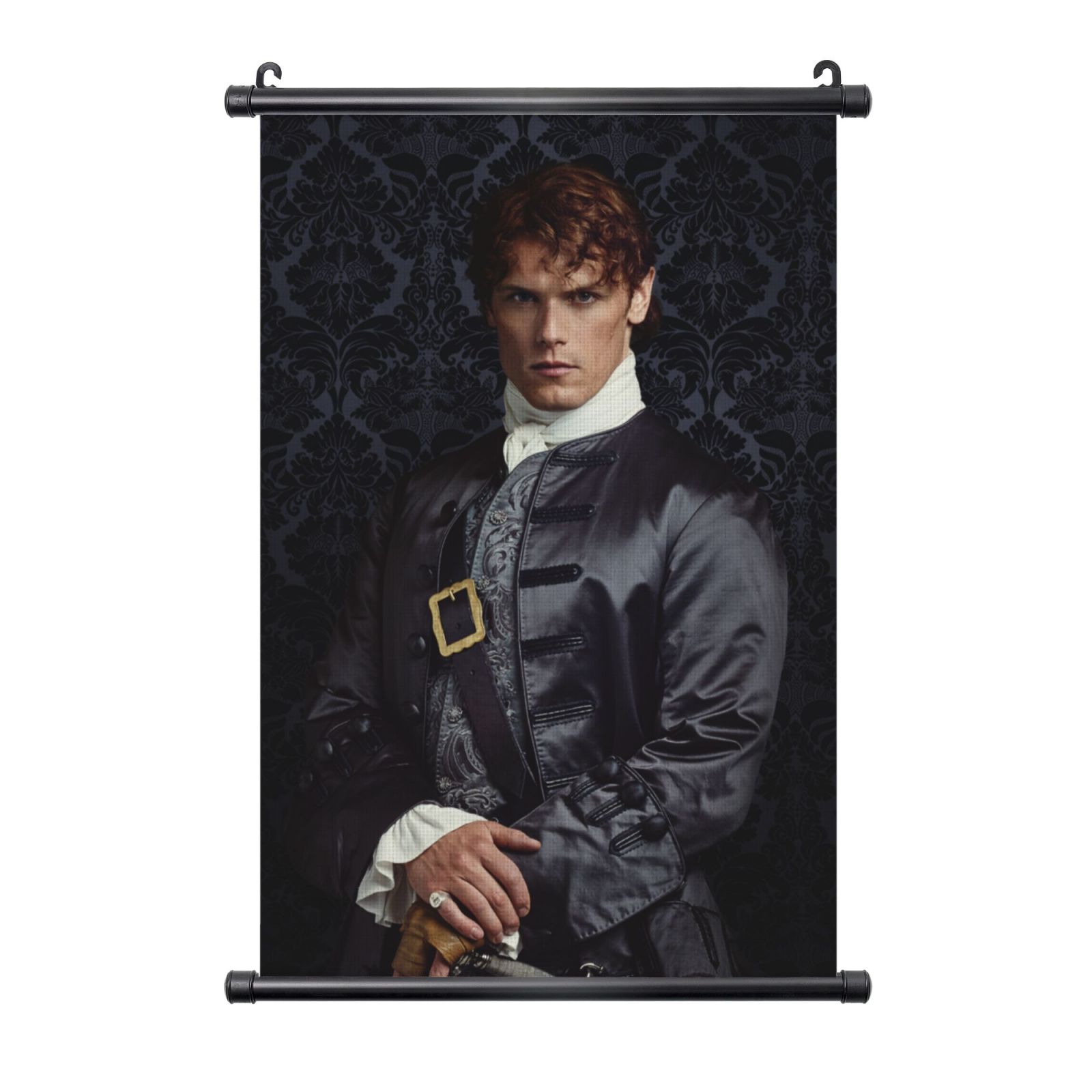 Shaft Hanging Banner Sam Heughan Jamie Fraser Poster Wall Canvas ...