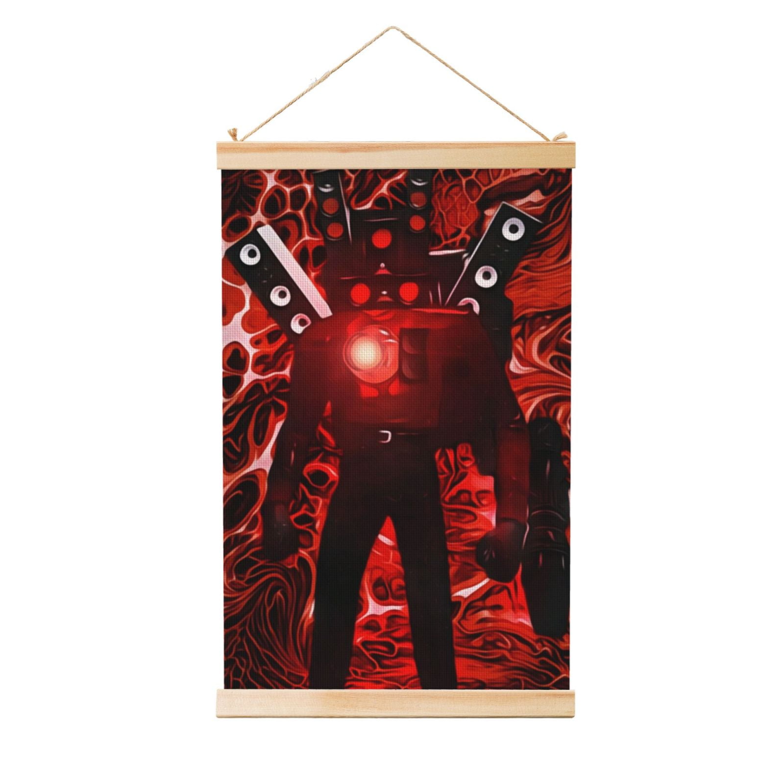 Shaft Hanging Banner Skibidi Toilet Poster Wall Canvas Artwork With ...