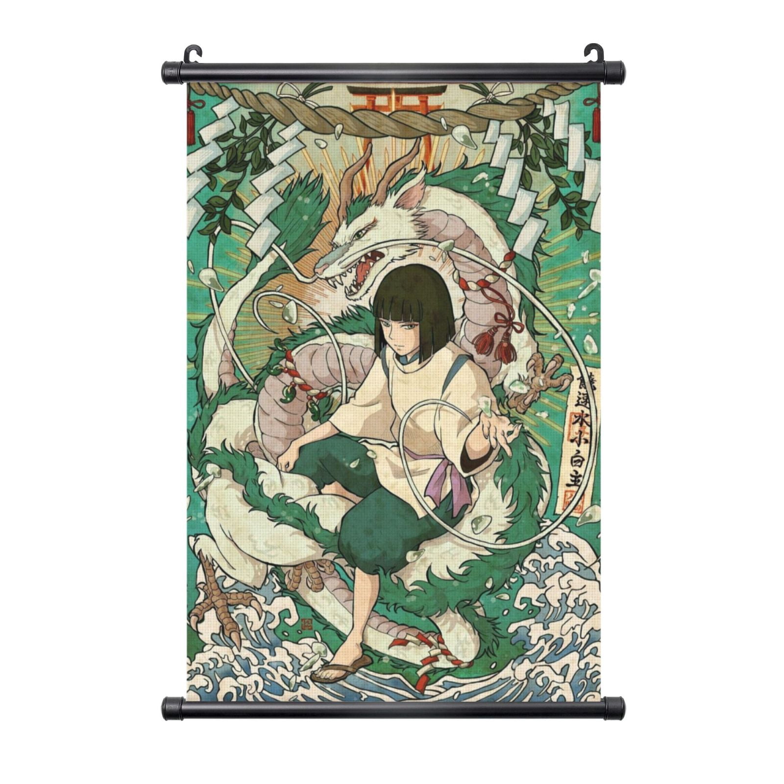 Shaft Hanging Banner Spirited Away Poster Wall Canvas Artwork With ...