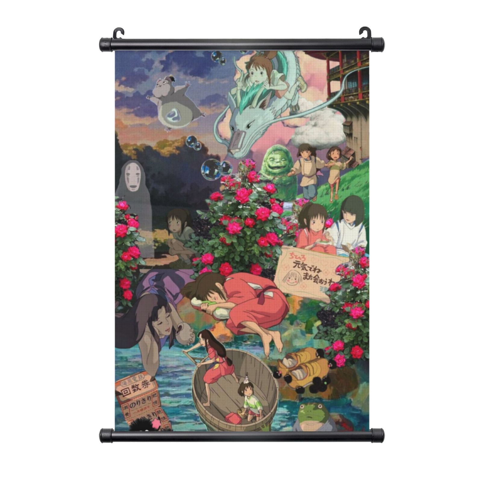 Shaft Hanging Banner Spirited Away Poster Wall Canvas Artwork With ...