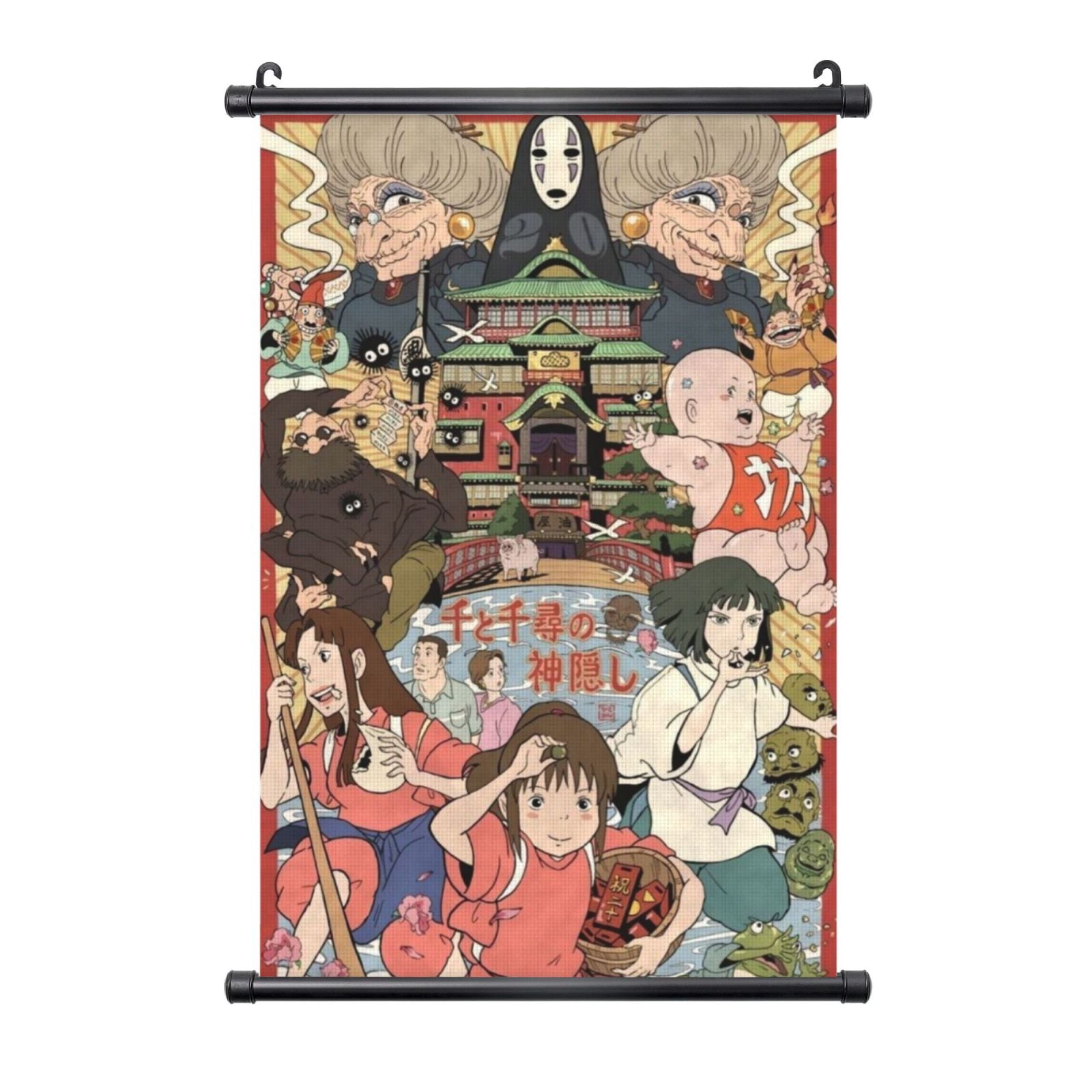 Shaft Hanging Banner Spirited Away Poster Wall Canvas Artwork With ...