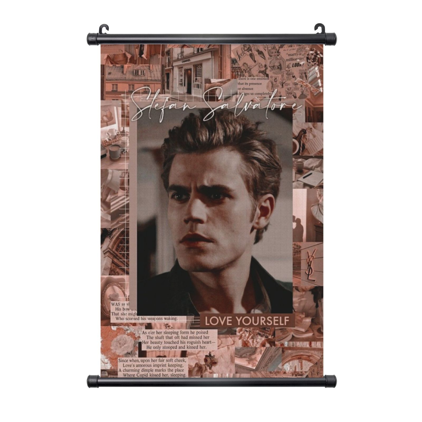 Shaft Hanging Banner Stefan Salvatore Paul Wesley Poster Wall Canvas ...