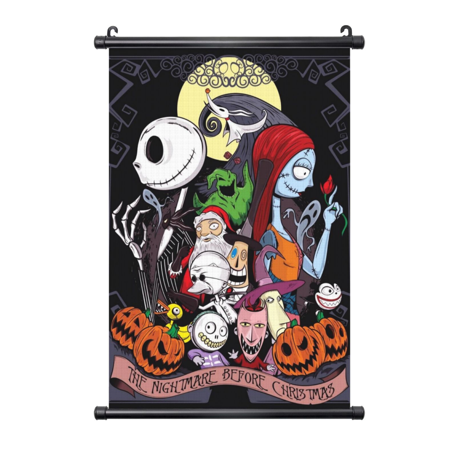 Shaft Hanging Banner The Nightmare Before Christmas Poster Wall Canvas ...