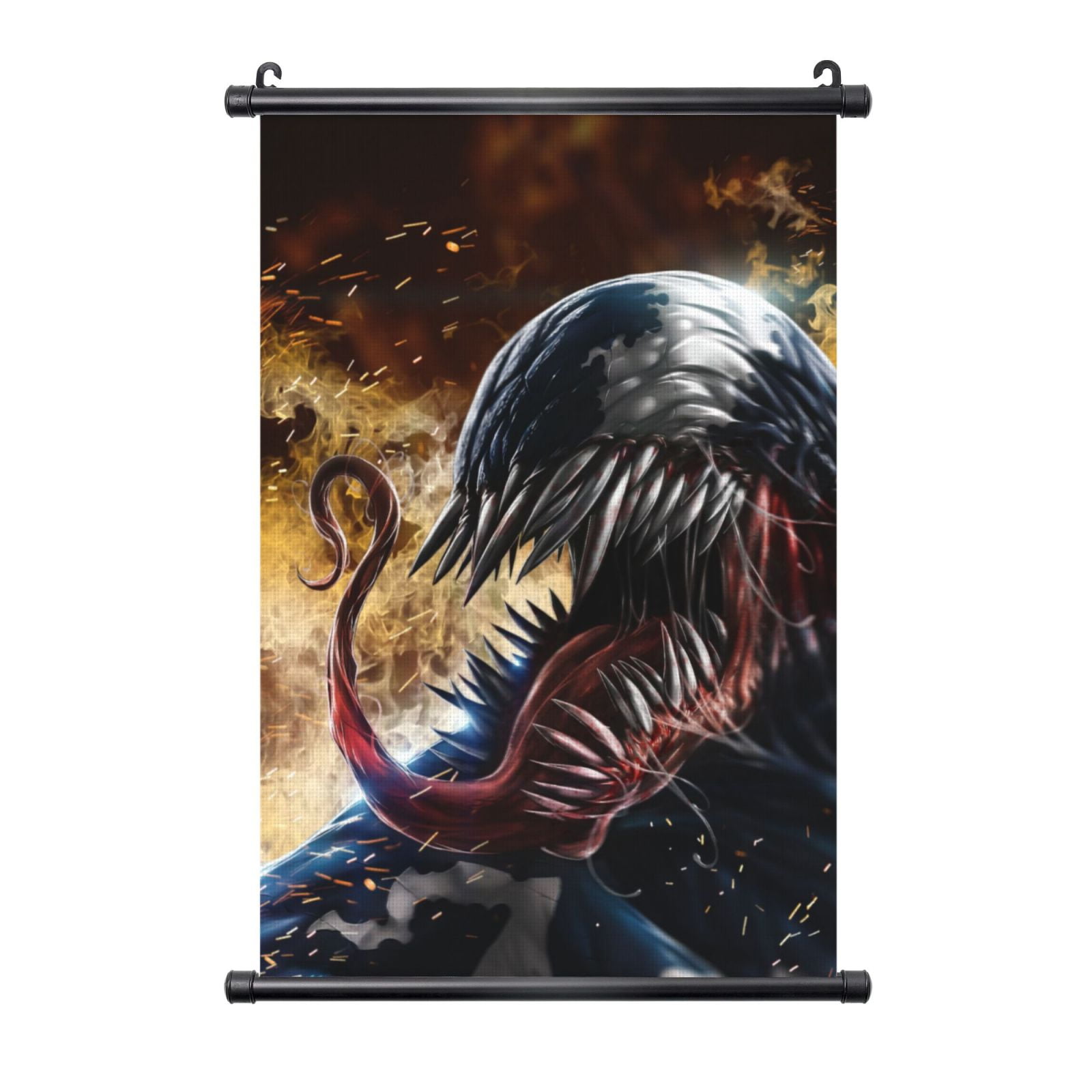 Shaft Hanging Banner Venom Poster Wall Canvas Artwork With Black Frame ...