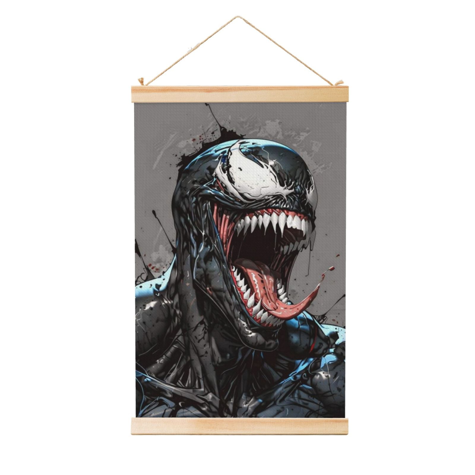 Shaft Hanging Banner Venom Poster Wall Canvas Artwork With Wooden Frame ...