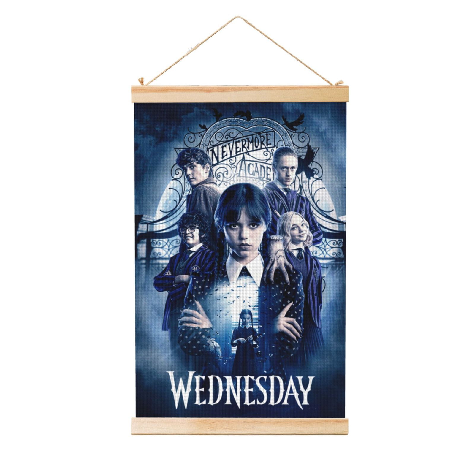 Shaft Hanging Banner Wednesday Addams Poster Wall Canvas Artwork With ...
