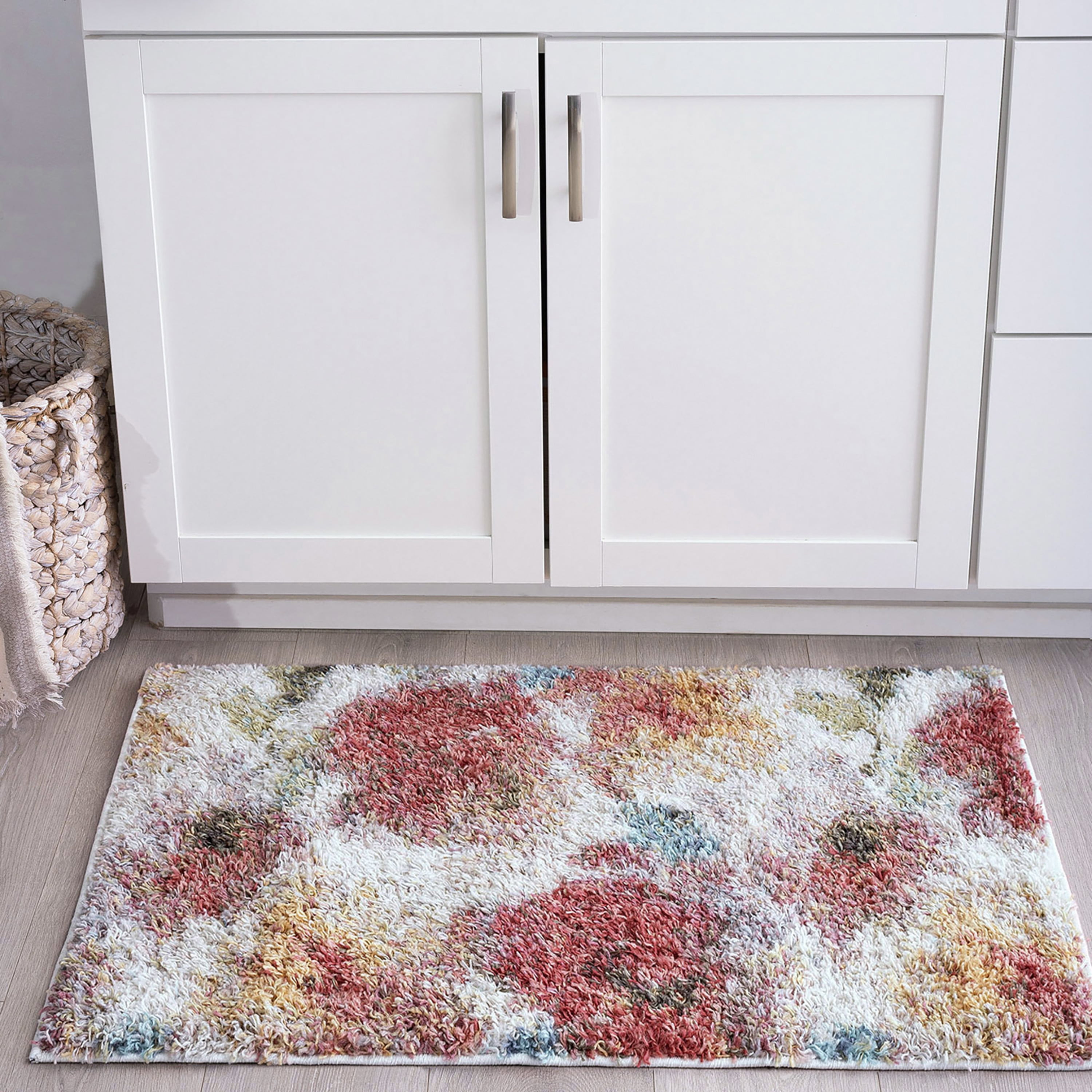 Shag Area Rug - Floral Multi-Color Shag 2x3 Indoor - Walmart.com