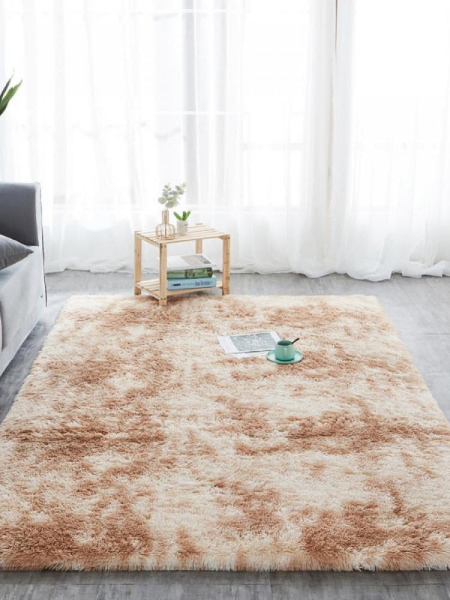 Shag Ultra Soft Area Rug, Non-Skid Fluffy Tie-Dyed Fuzzy Indoor Large ...