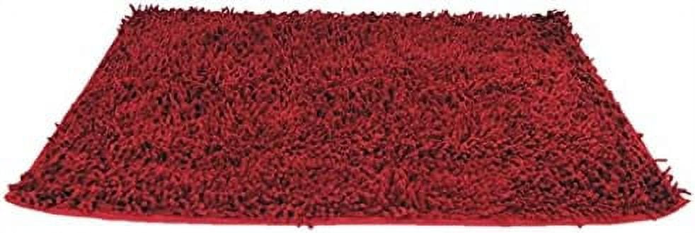 Shaggy Cotton Chenille Noodle Bath Mat - Solid Minimal Color ...