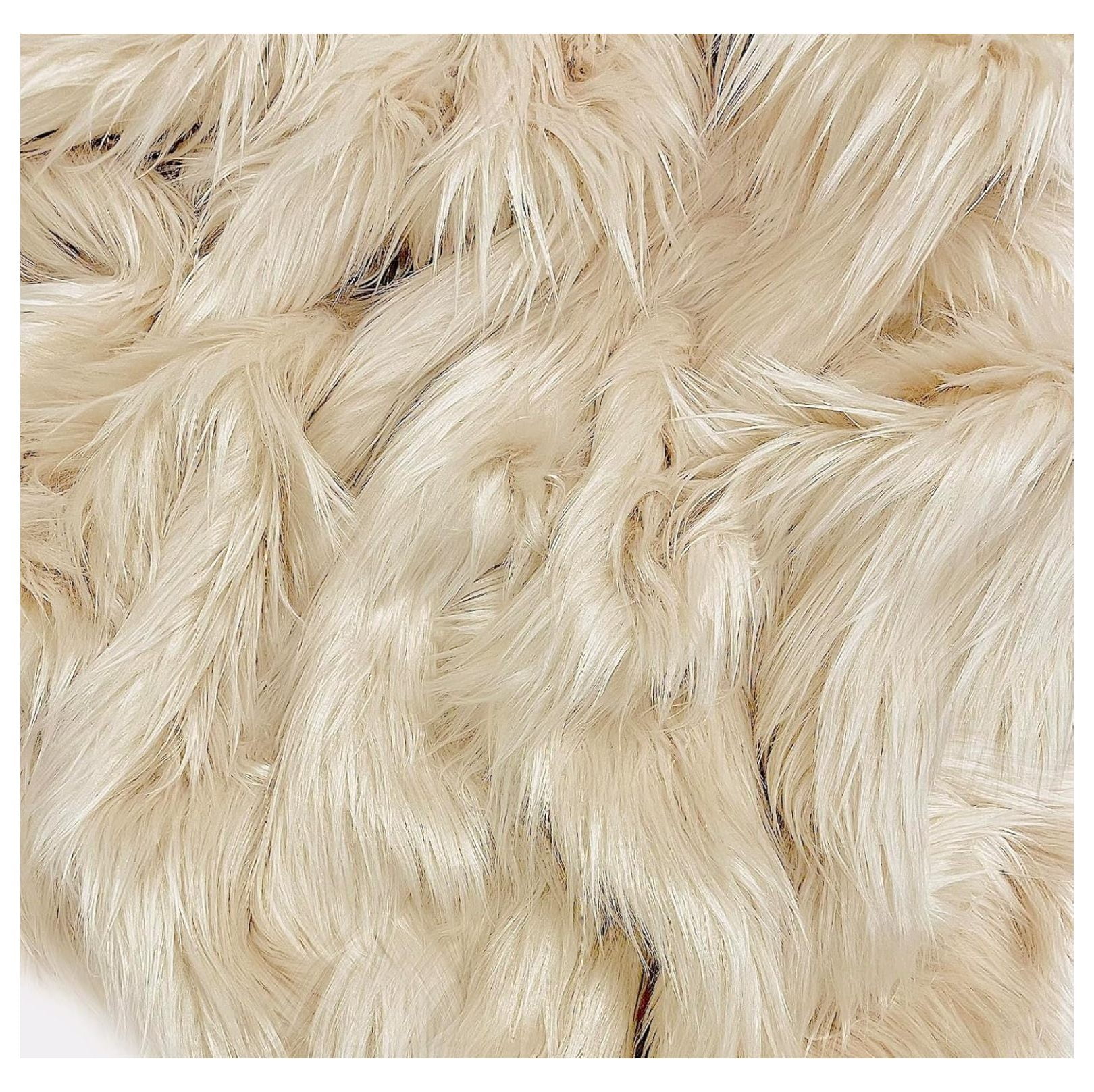 Shaggy Faux Fur Fabric by The Yard – 60” Wide | Fluffy, Soft Fake Fur ...