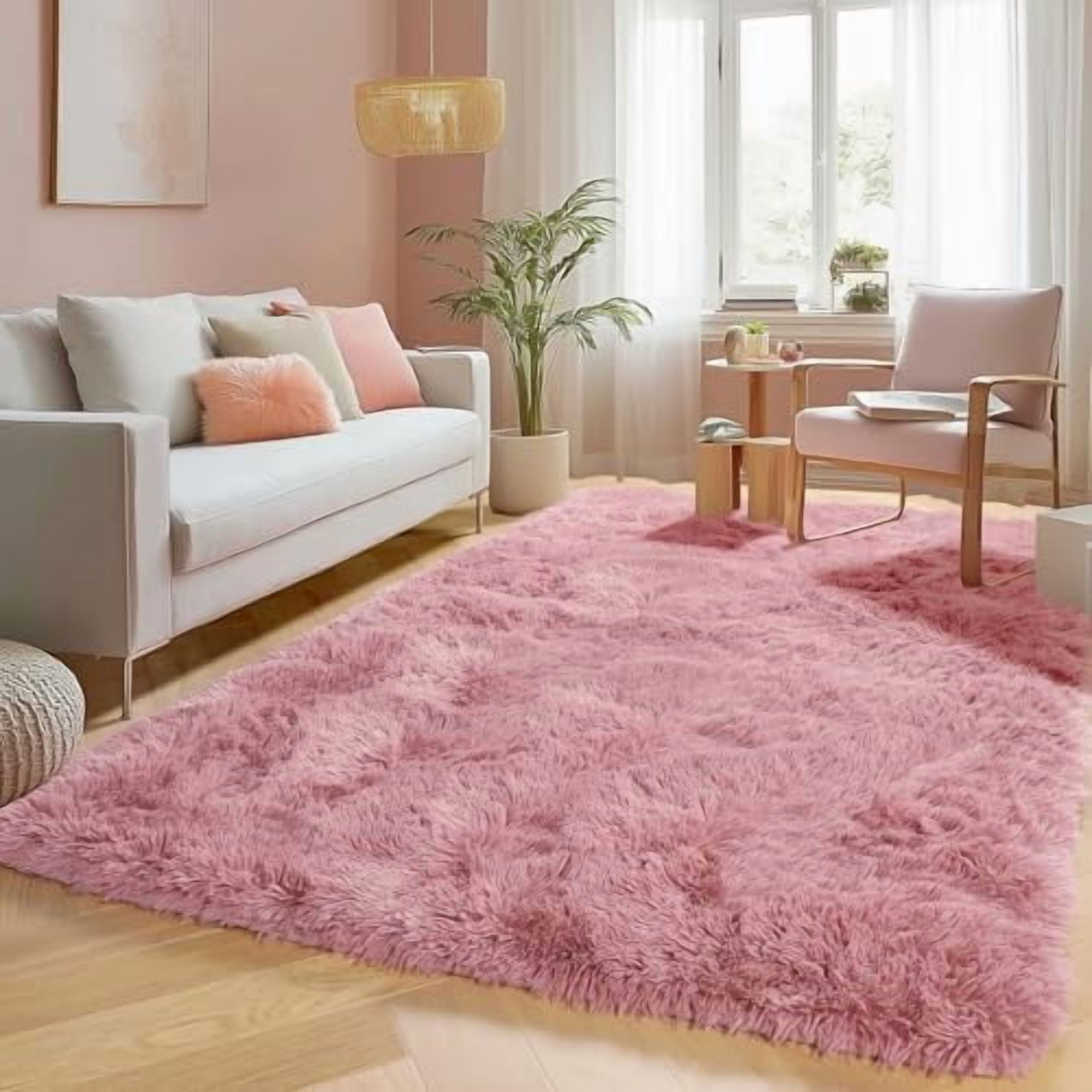 Shaggy Fluffy Area Rugs Carpets for Girls Room Baby Nursery Teens Rooms ...