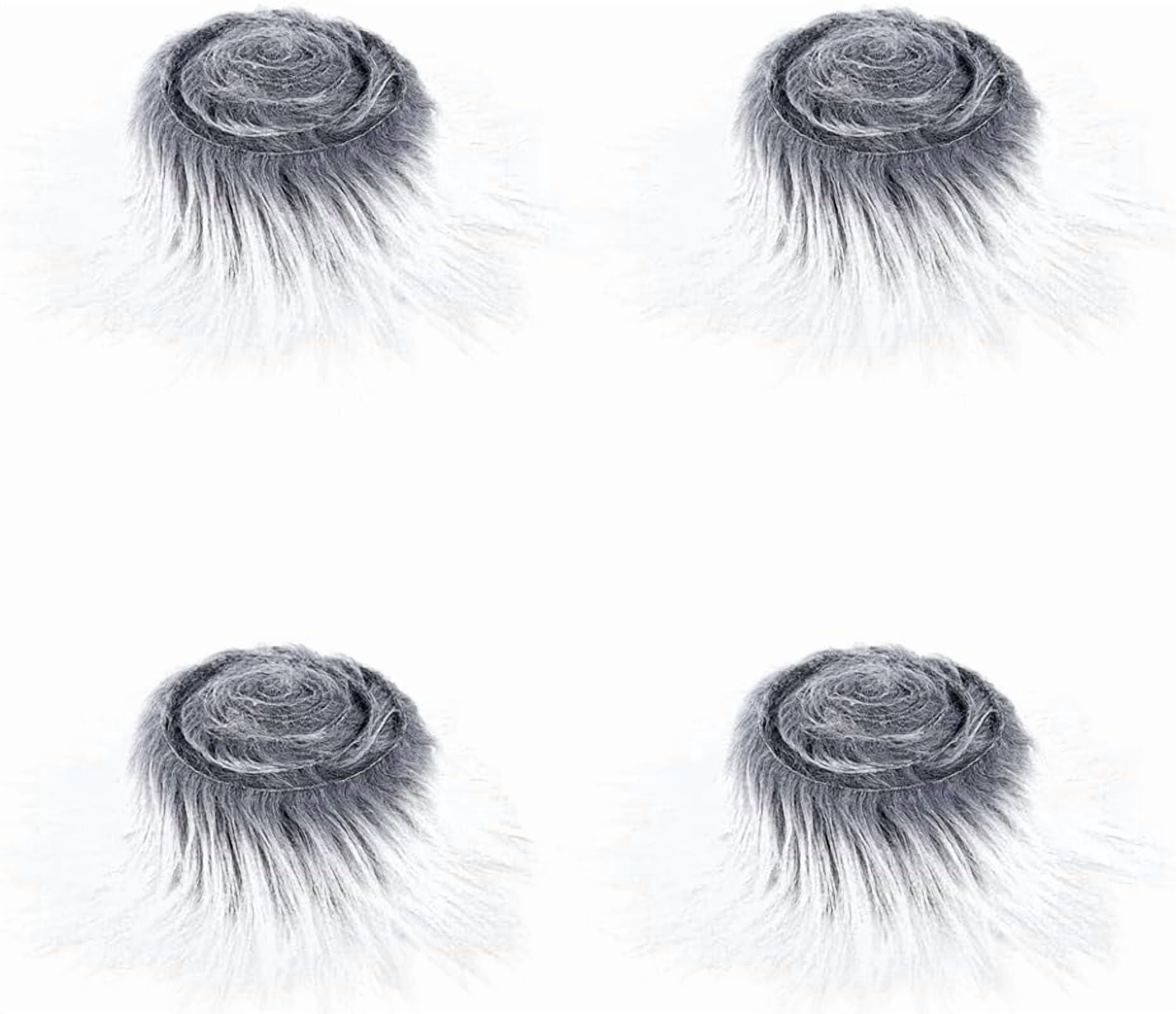 Shaggy Plush Faux Fur Fabric Precut Strips 2x240inch Fluffy Fuzz Craft ...