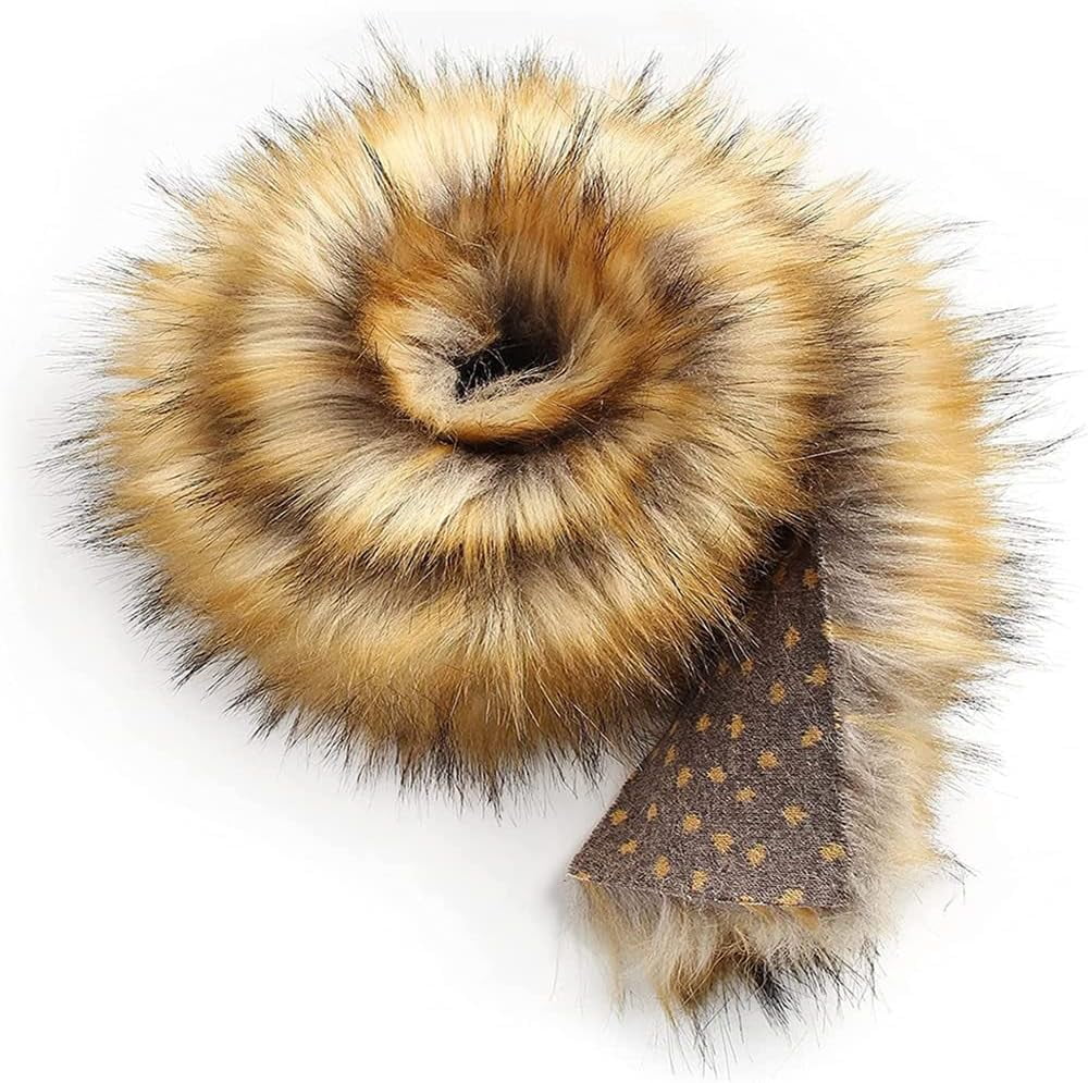 Shaggy Plush Faux Fur Fabric Precut Strips Faux Fur Ribbon Fluffy Fuzzy ...