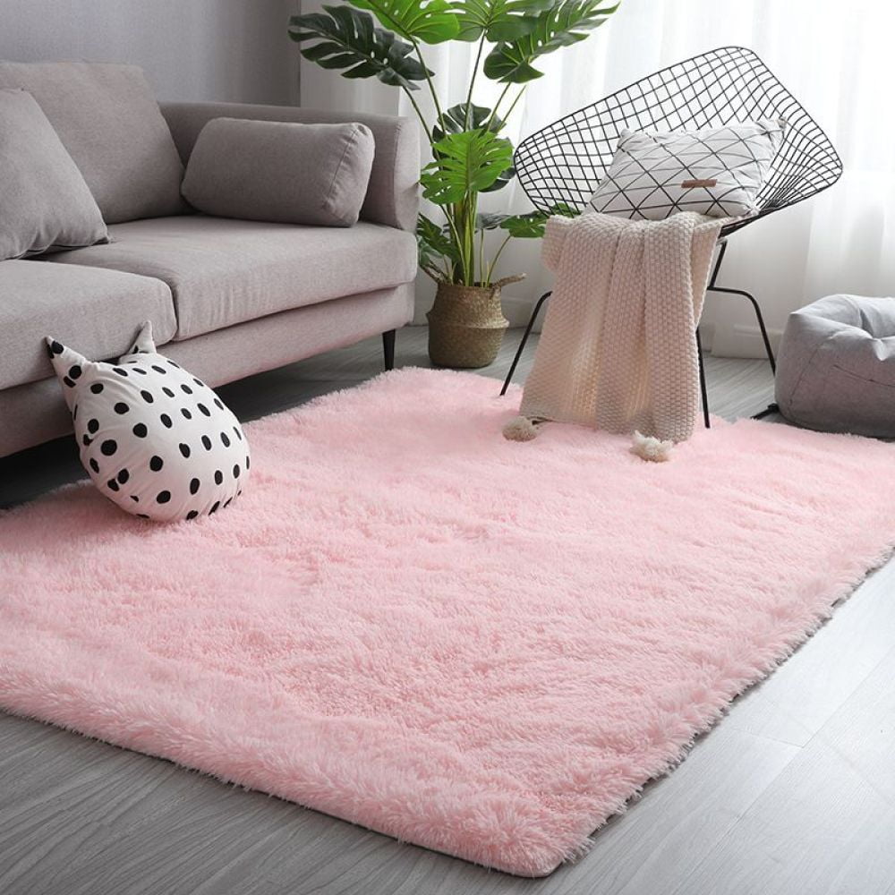 Shaggy Rug, 120X160 Cm, Fluffy Soft For Living Room Decoration-Pink ...