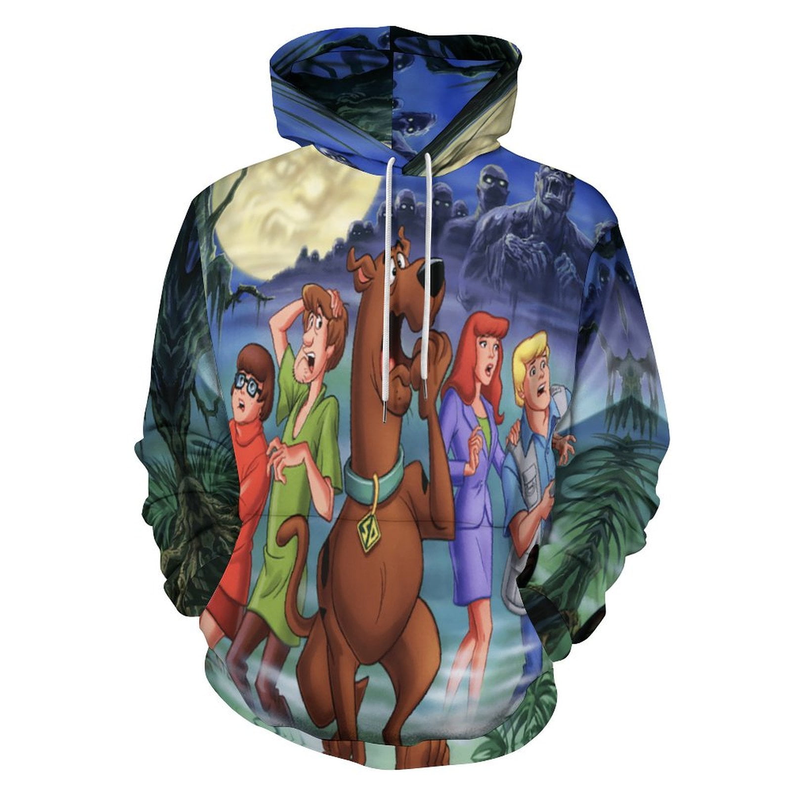Shaggy Scooby Doo Adult Sweater Pullover Hoodie 3D Printed Loose Hooded ...