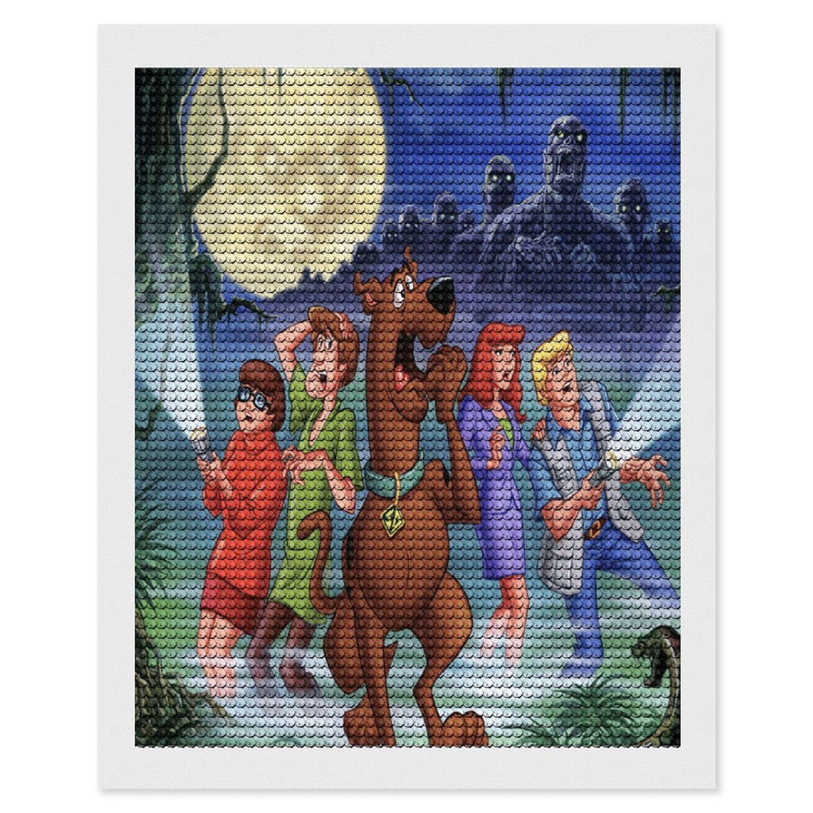 Shaggy Scooby Doo Canvas Picture Paintings Prints Wall Hang Diamond ...