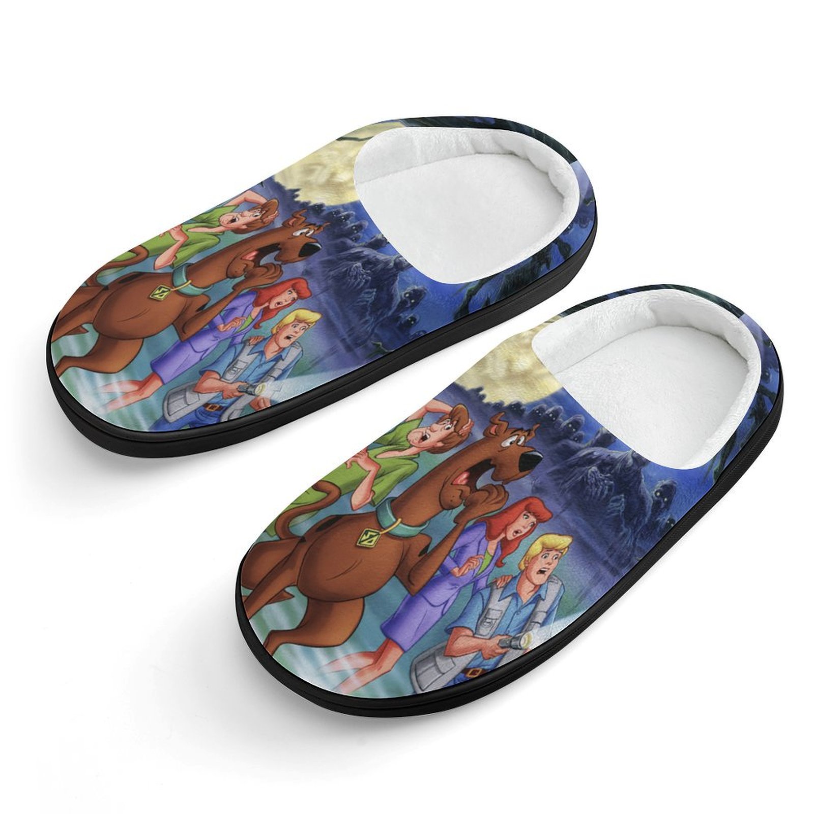 Shaggy Scooby Doo Kids Cotton Slippers Slip-on Indoor Memory Foam House ...