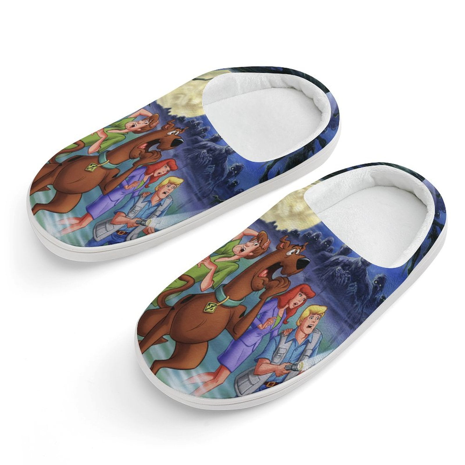 Shaggy Scooby Doo Kids Cotton Slippers Slip-on Indoor Memory Foam House ...