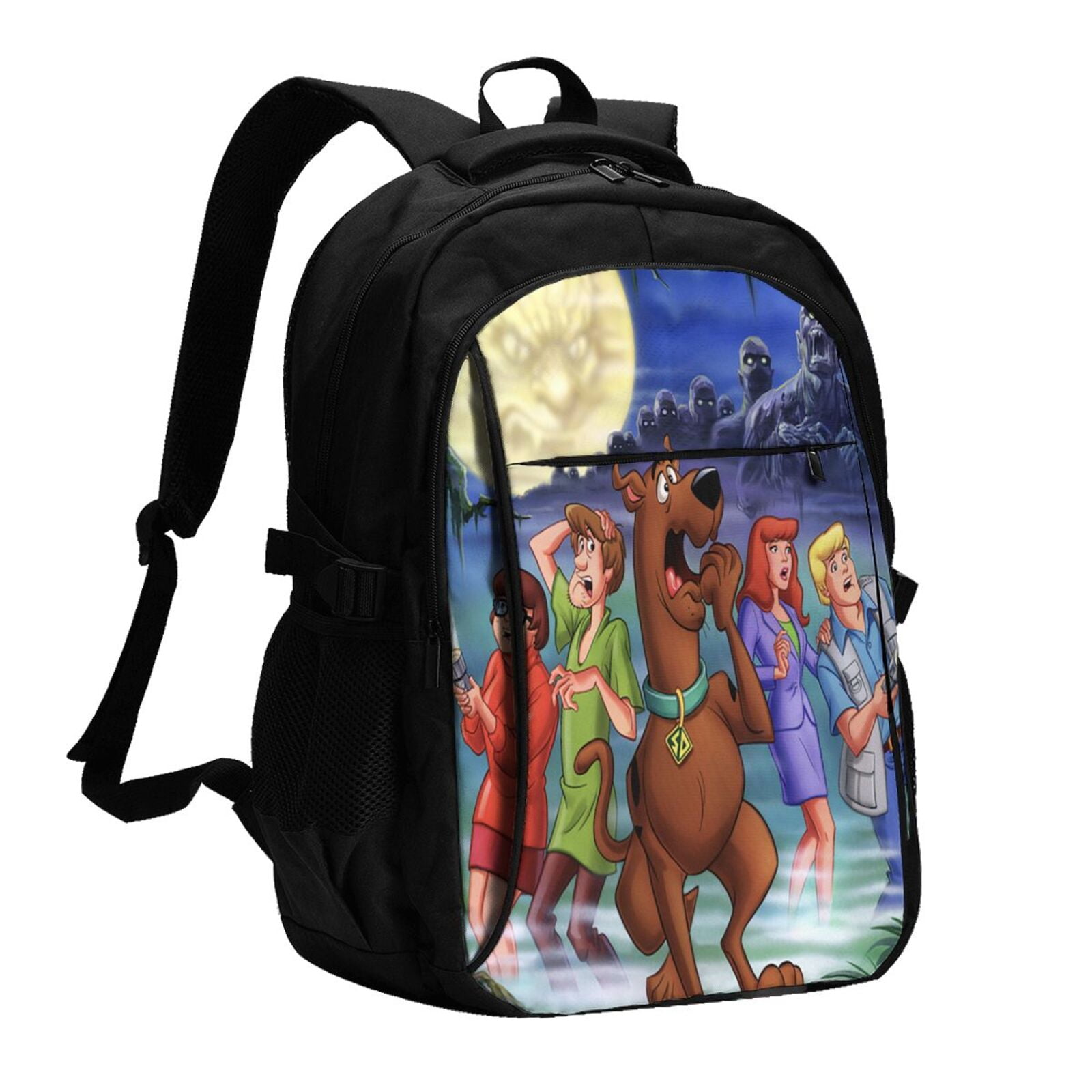 Shaggy Scooby-Doo Large Travel Laptop Backpack With Usb Charging Port ...