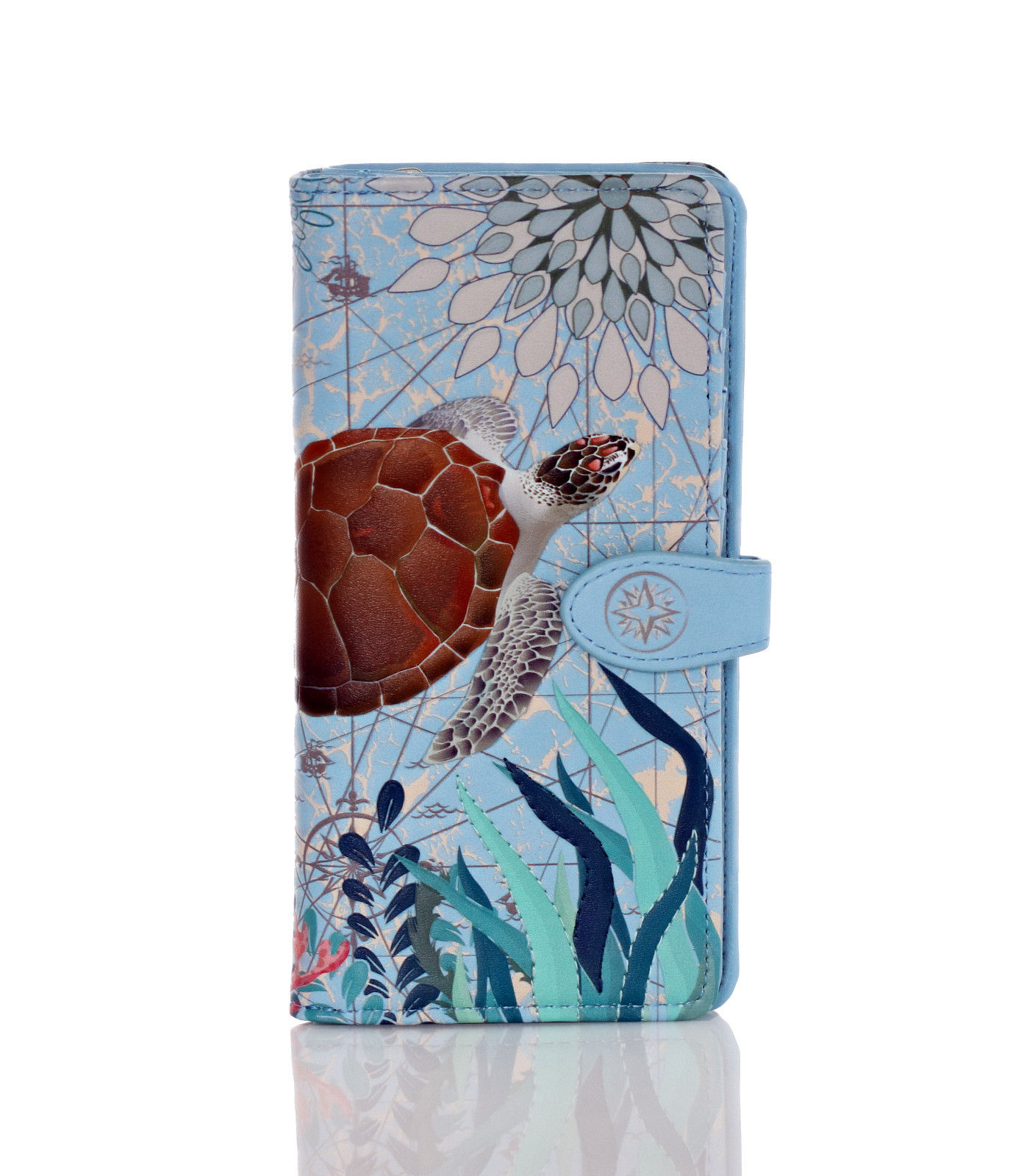 Shagwear Sea Turtle Large Zipper Women's Wallet (Choose Color ...