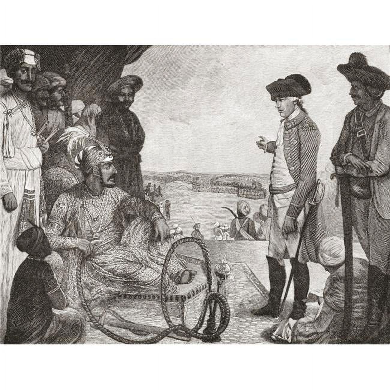 Shah Allum, Mogul of Hindustan, Reviewing Troops of The British East ...