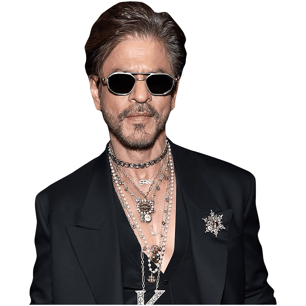Shah Rukh Khan (Dark Outfit) Half Body Buddy Cutout - Walmart.com
