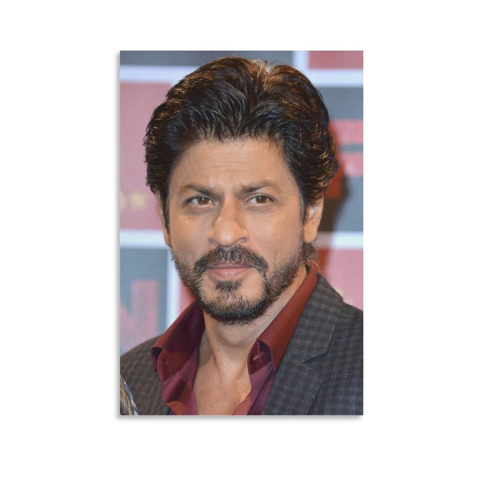 Shah Rukh Khan Famous Poster Actor Painting On Canvas Wall Art Poster ...